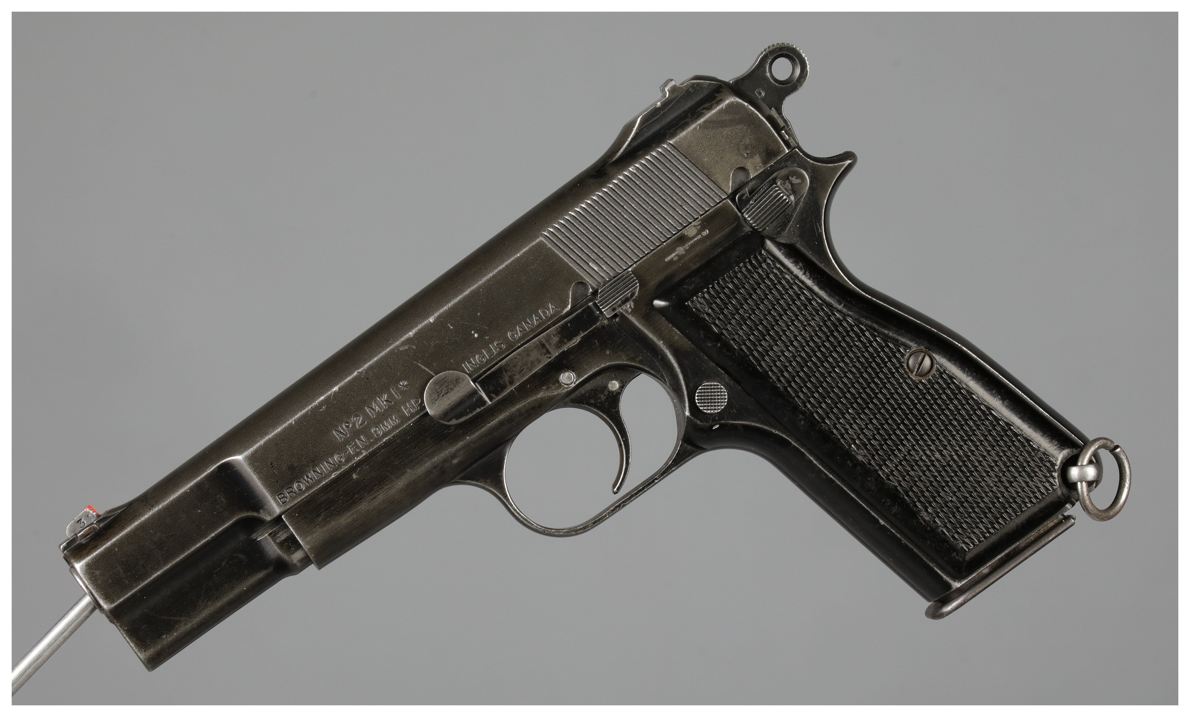 Canadian Inglis No. 2 Mk. I* High-Power Semi-Automatic Pistol | Rock ...