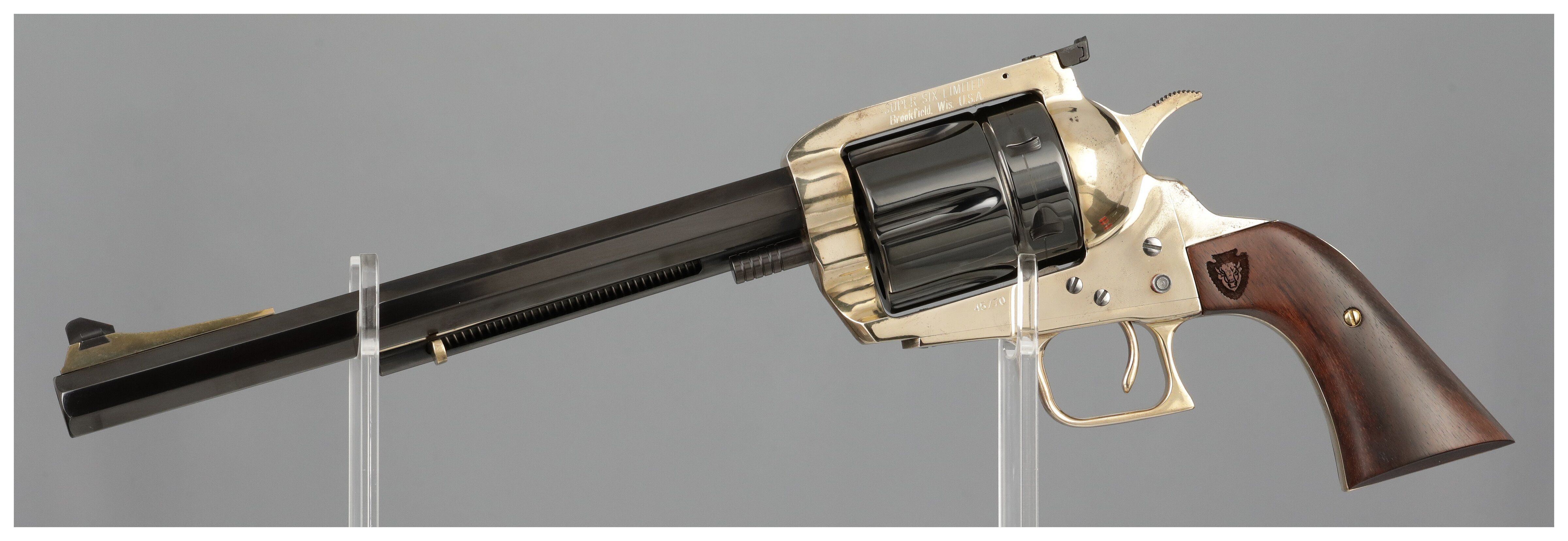 Super-Six Limited Golden Bison Bull .45/70 Revolver | Rock Island Auction