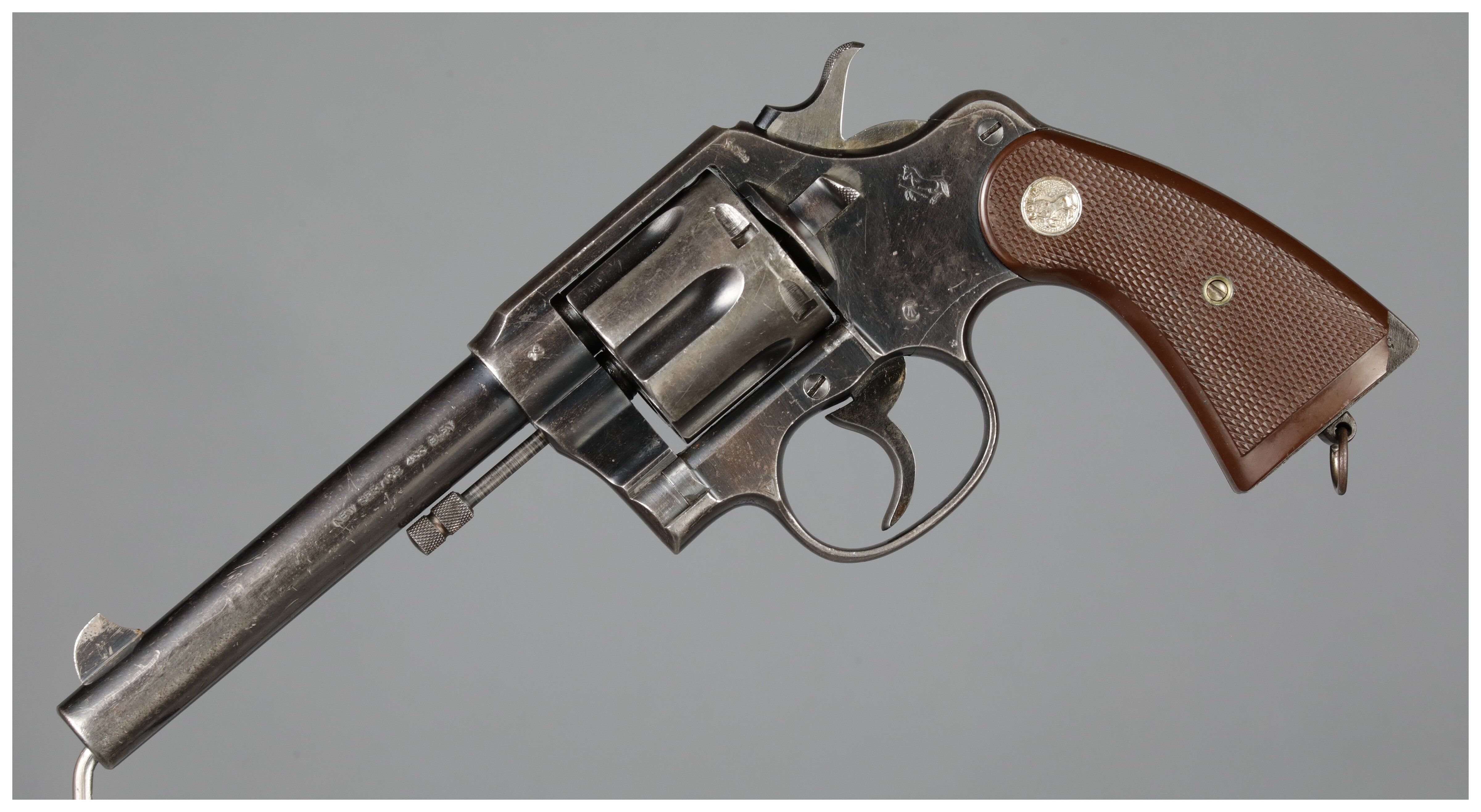 WWI Canadian Machine Gun Corps Colt New Service with Holster | Rock ...