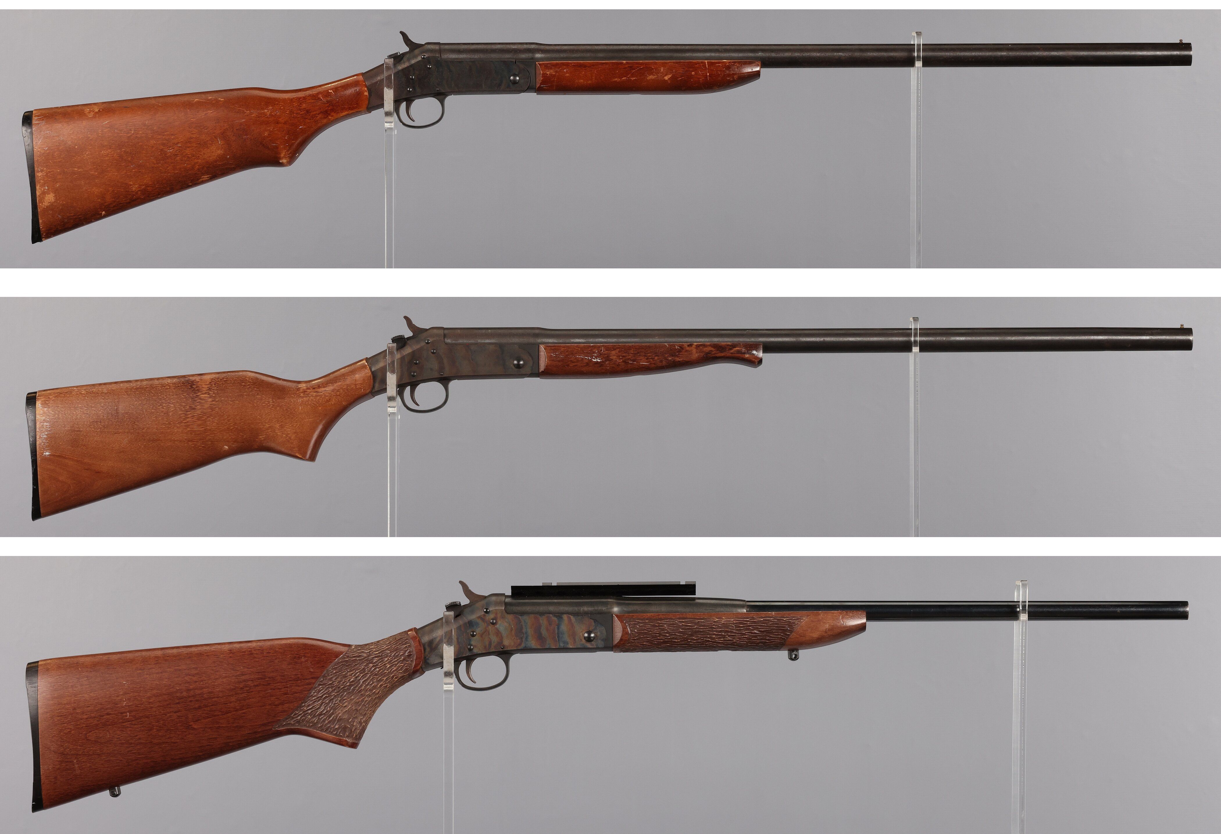 Three New England Firearms Top Break Single Shot Long Guns | Rock ...