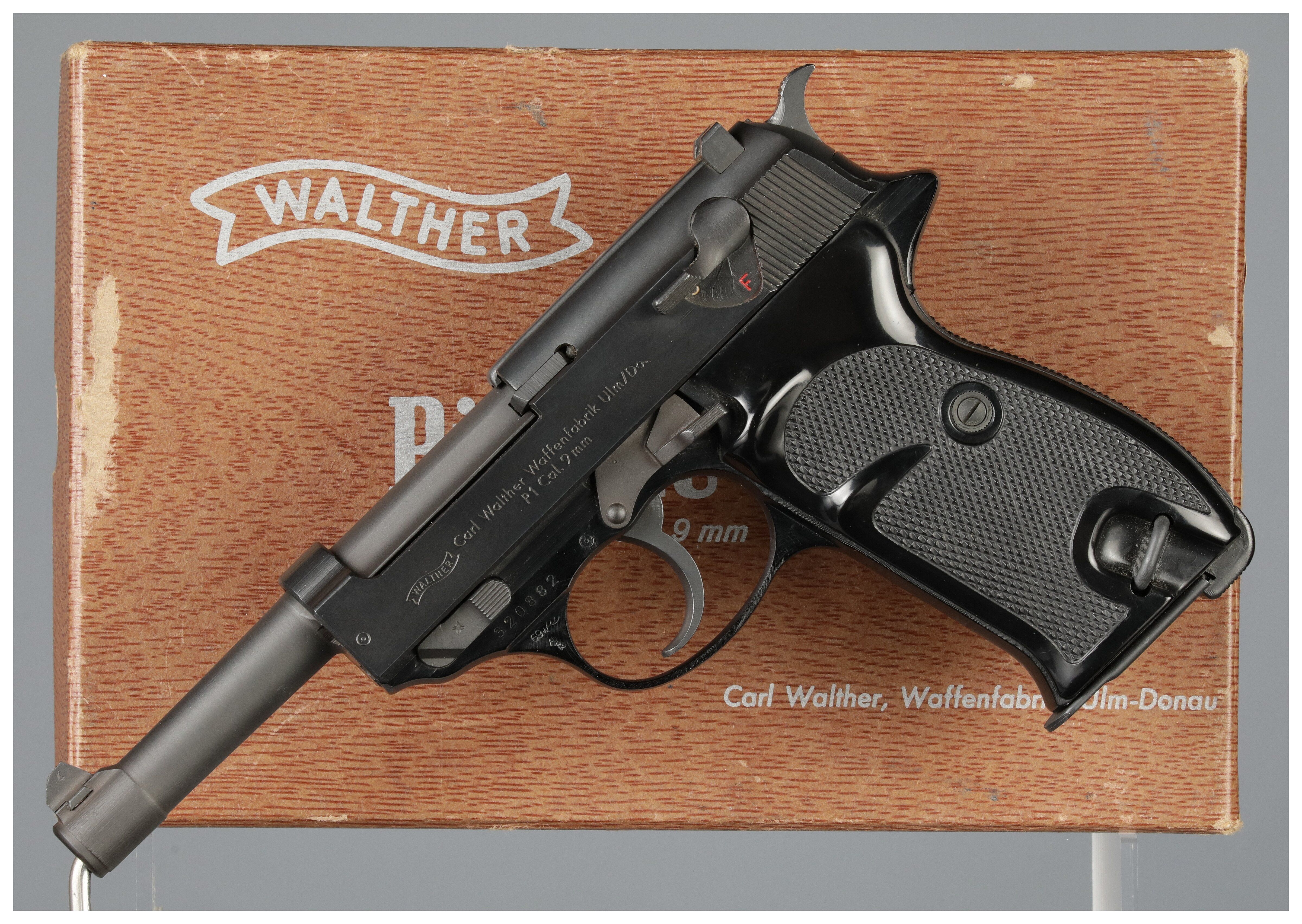 Walther/Interarms P1 Semi-Automatic Pistol with Box | Rock Island Auction