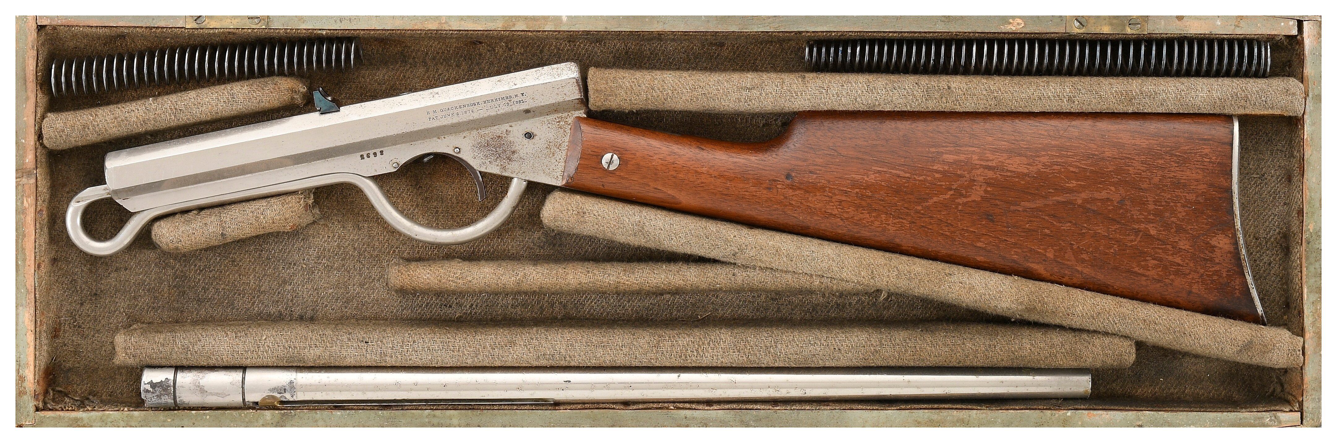 H.M. Quackenbush Model 3 Air Rifle with Case | Rock Island Auction