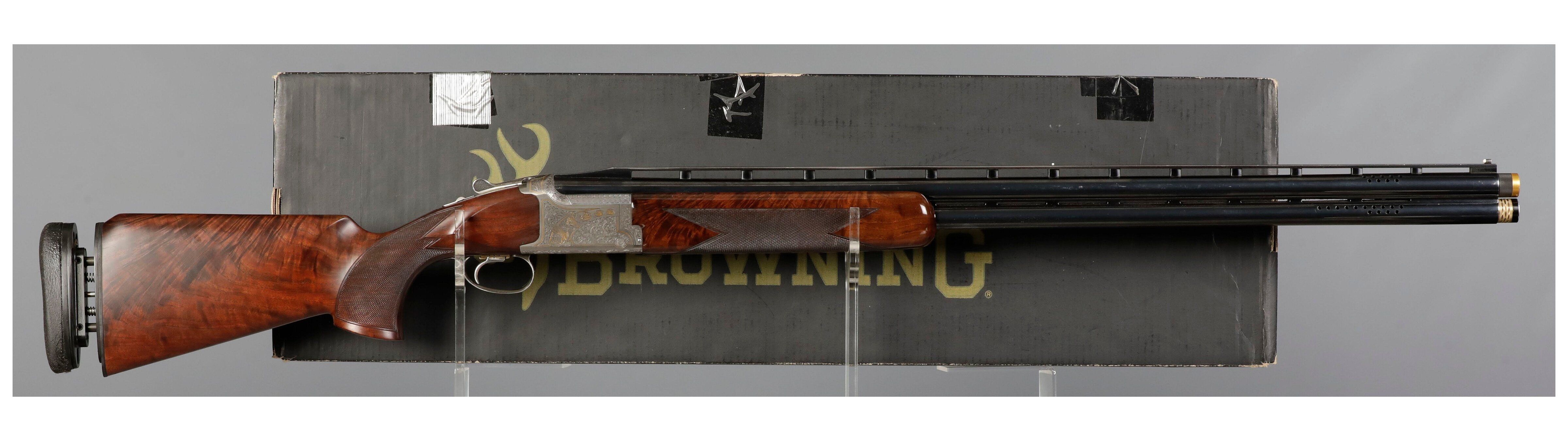Engraved Browning Citori Golden Clays Trap Over/Under Shotgun | Rock ...