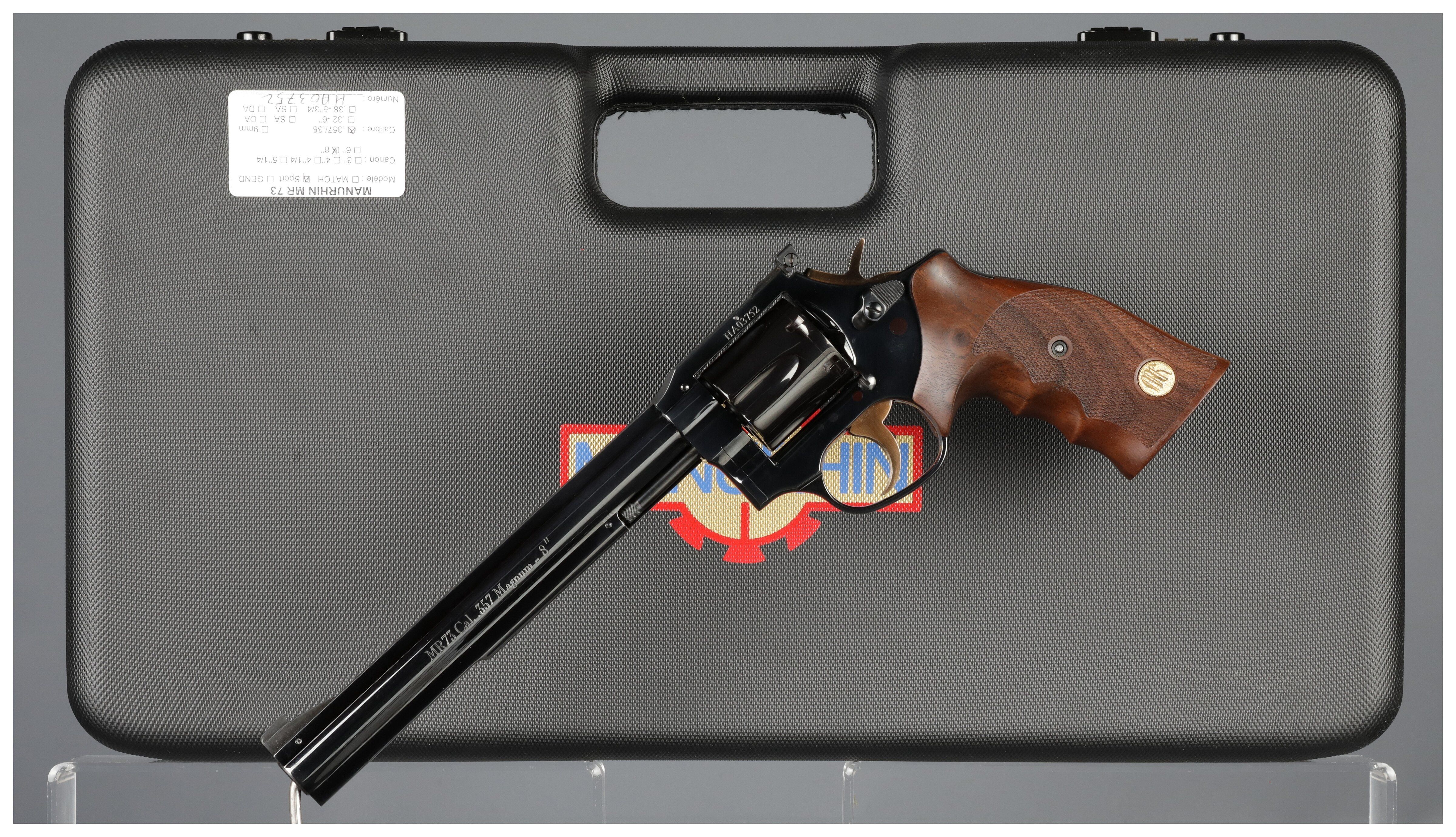 Manurhin MR73 Sport Double Action Revolver with Case | Rock Island Auction