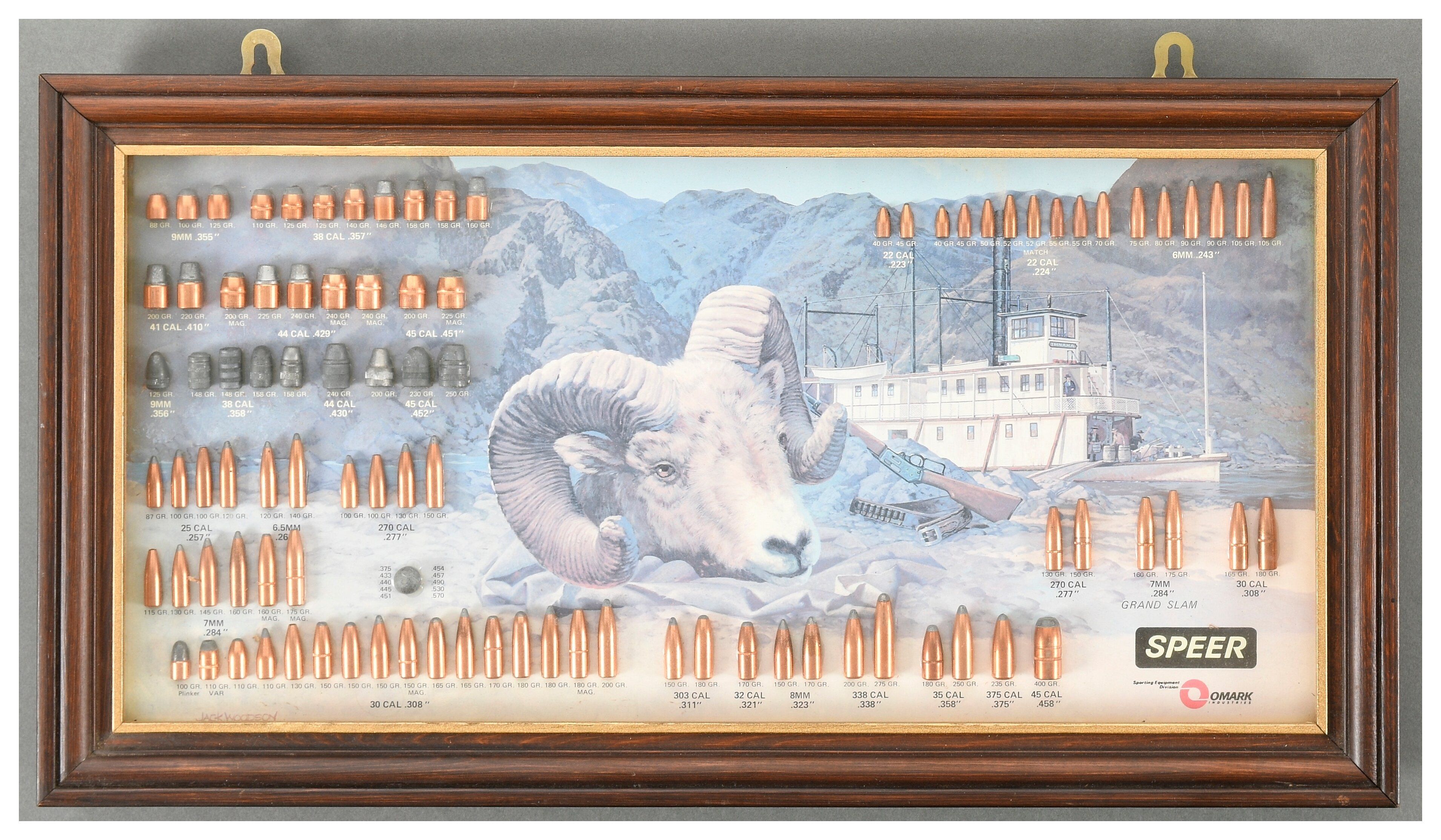 Speer Bullet Board Advertisements | Rock Island Auction