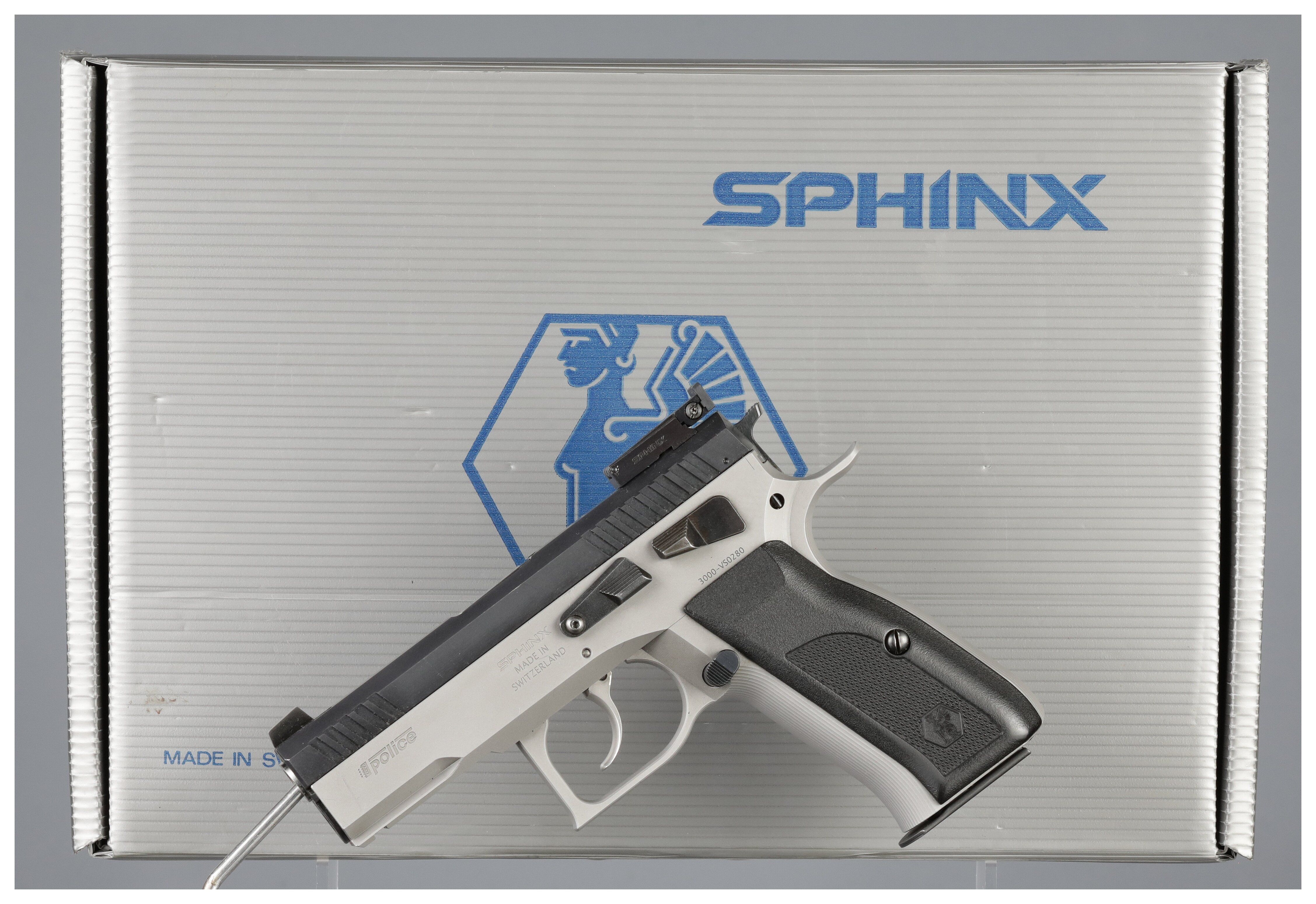 Sphinx Model 3000 Tactical Police Duotone Semi-Automatic Pistol | Rock ...