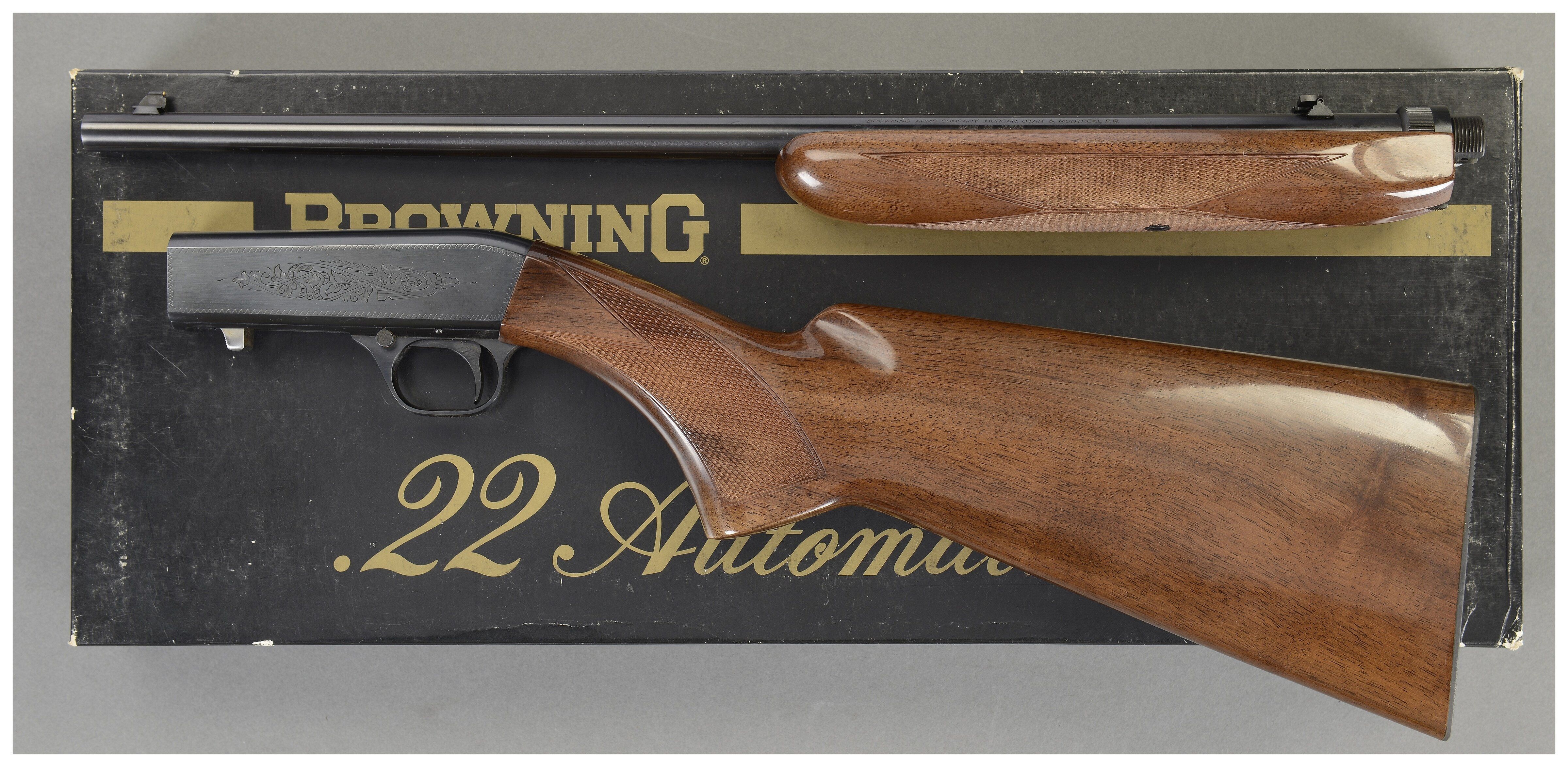 Browning .22 Auto Grade I Semi-Automatic Rifle with Box | Rock Island ...