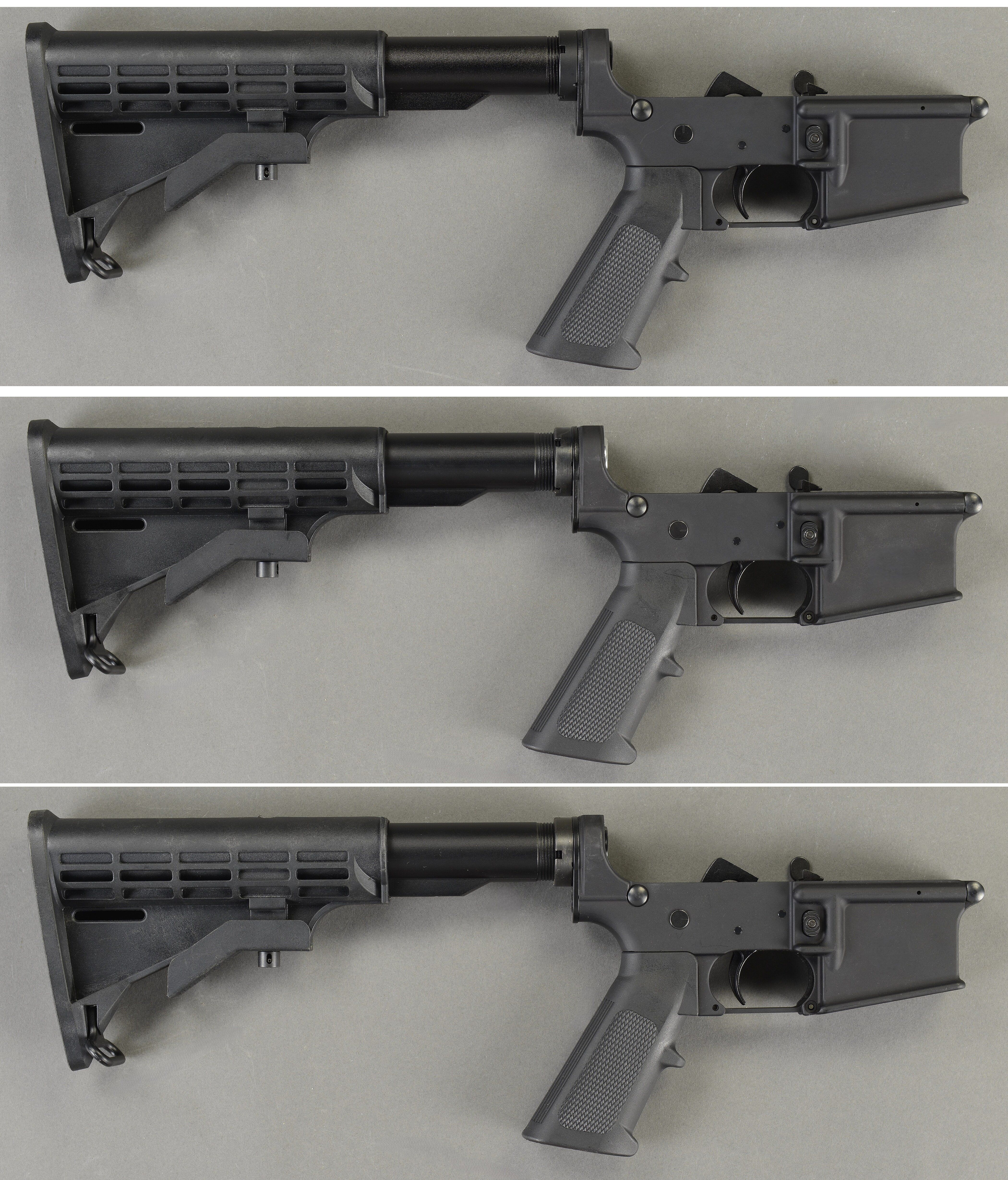 Three Anderson Manufacturing AM-15 Lower Receivers | Rock Island Auction