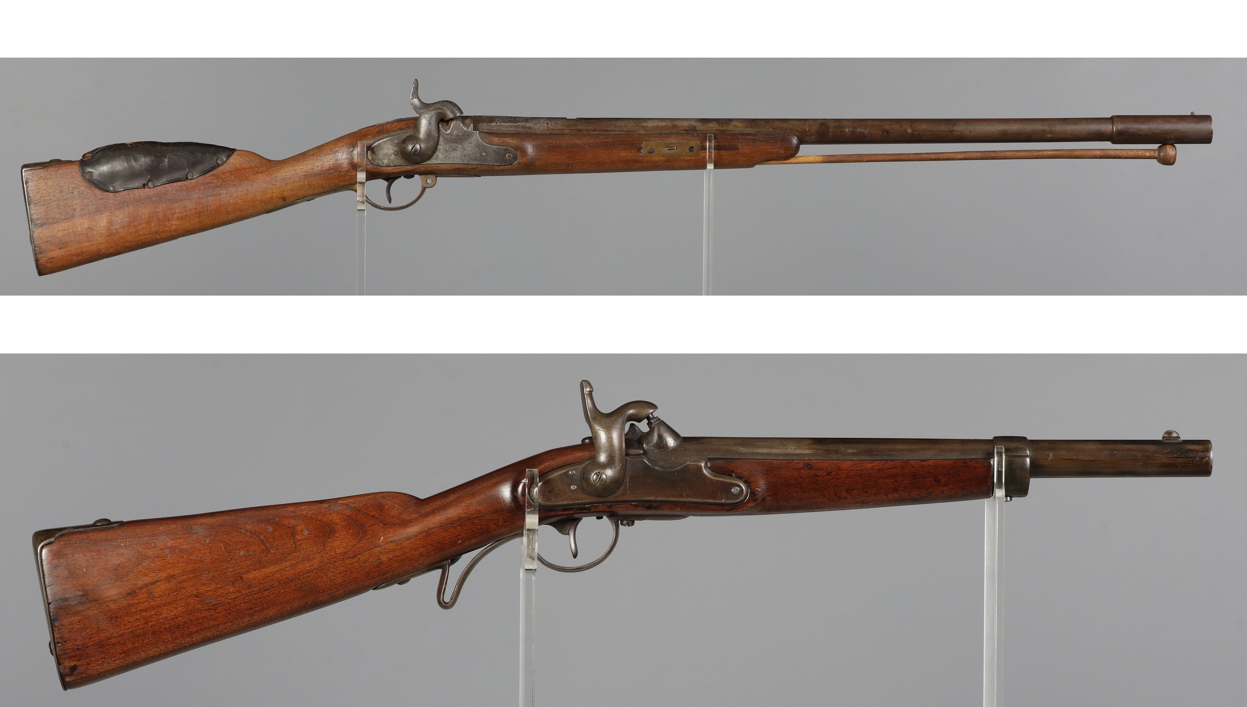 Two European Percussion Shoulder Fire Weapons | Rock Island Auction