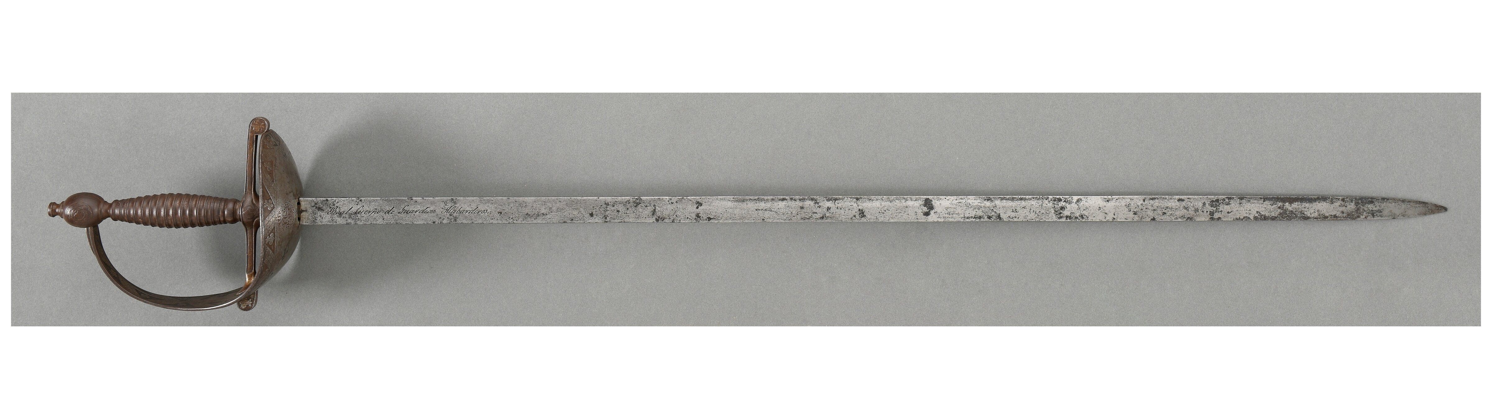 Spanish M1848 Royal Halberdier Guard Dress Sword | Rock Island Auction