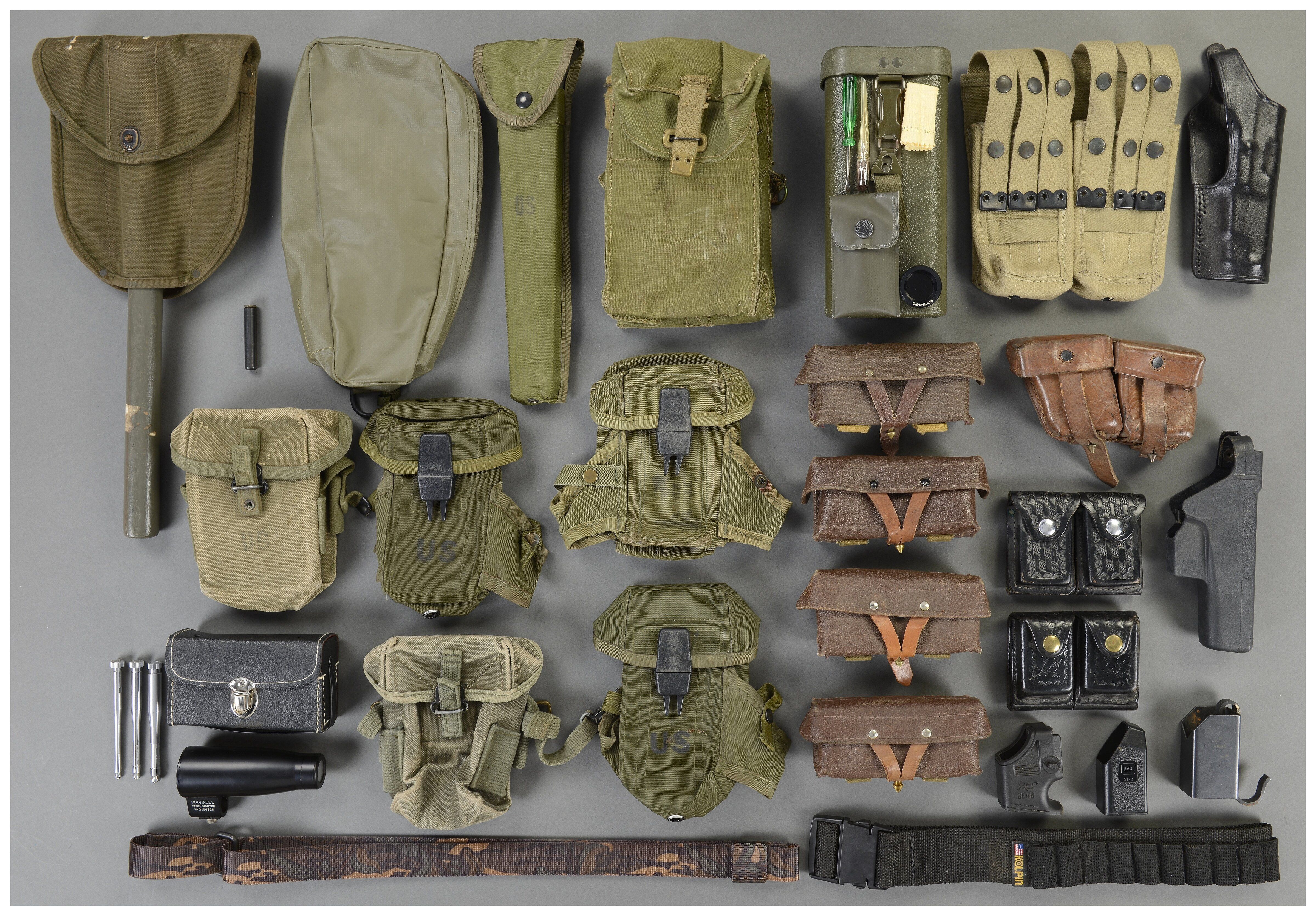 Large Assortment of Military Pouches and Accessories | Rock Island Auction