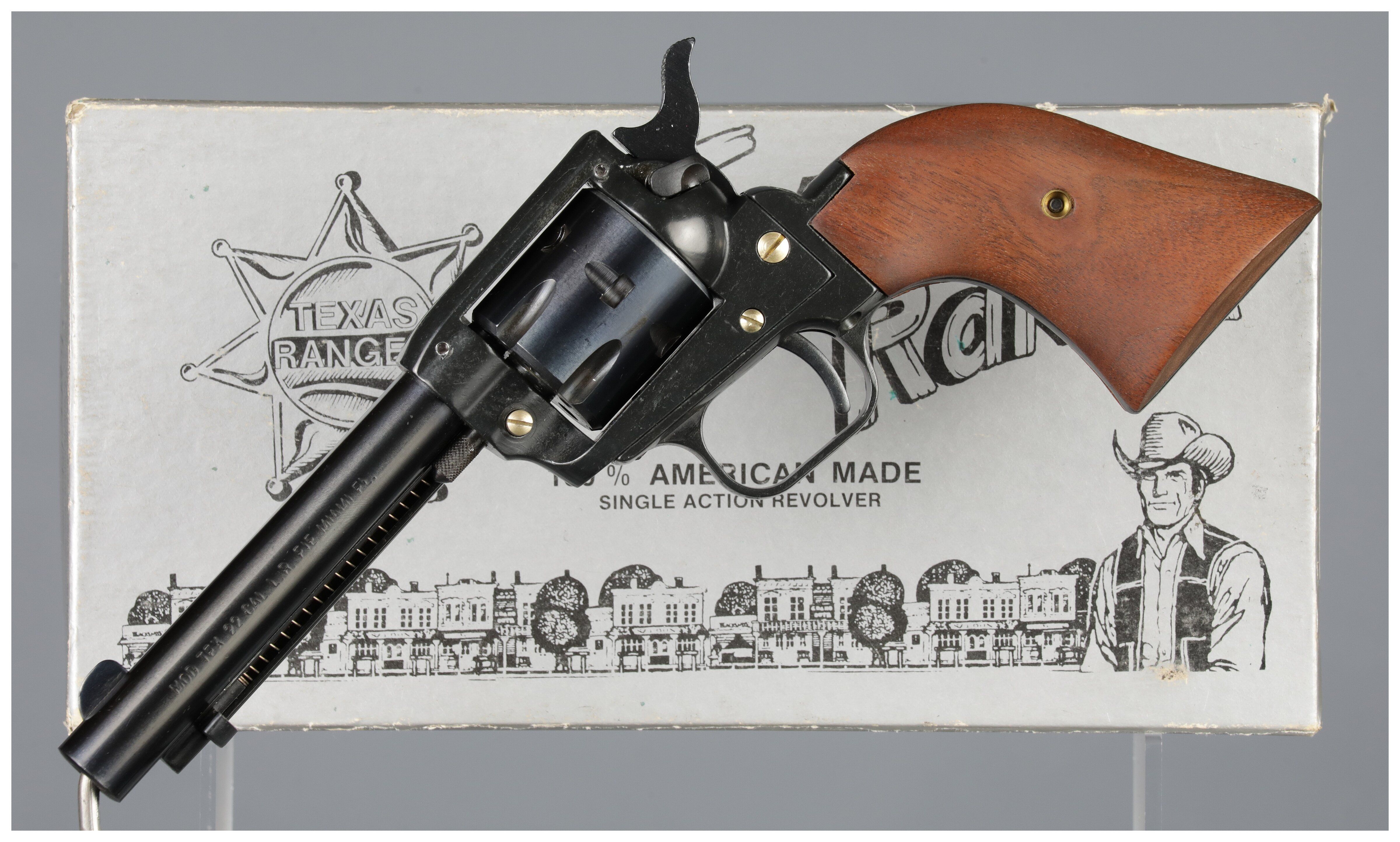 FIE Tex 22 Single Action Revolver with Box and Holster | Rock Island ...