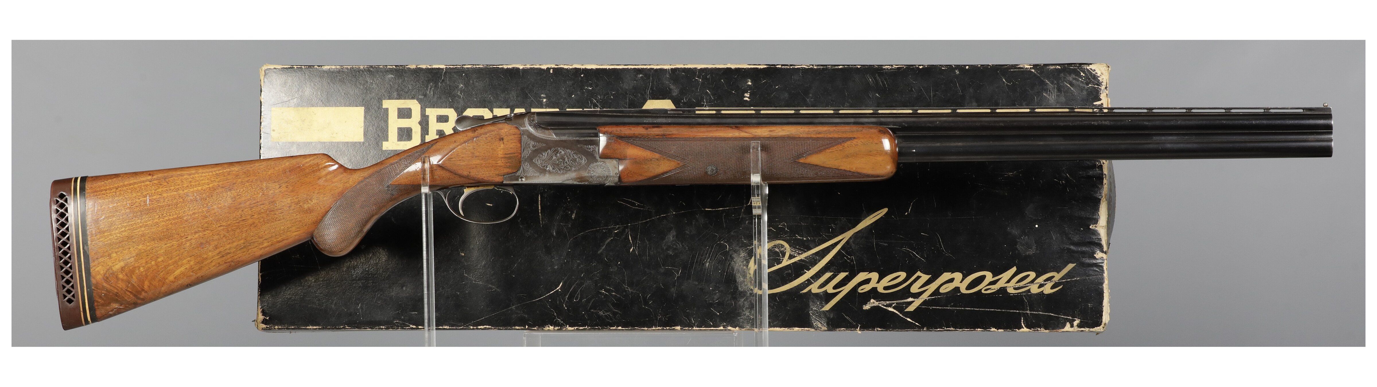 Factory Engraved Belgian Browning Superposed Lightning Shotgun | Rock ...