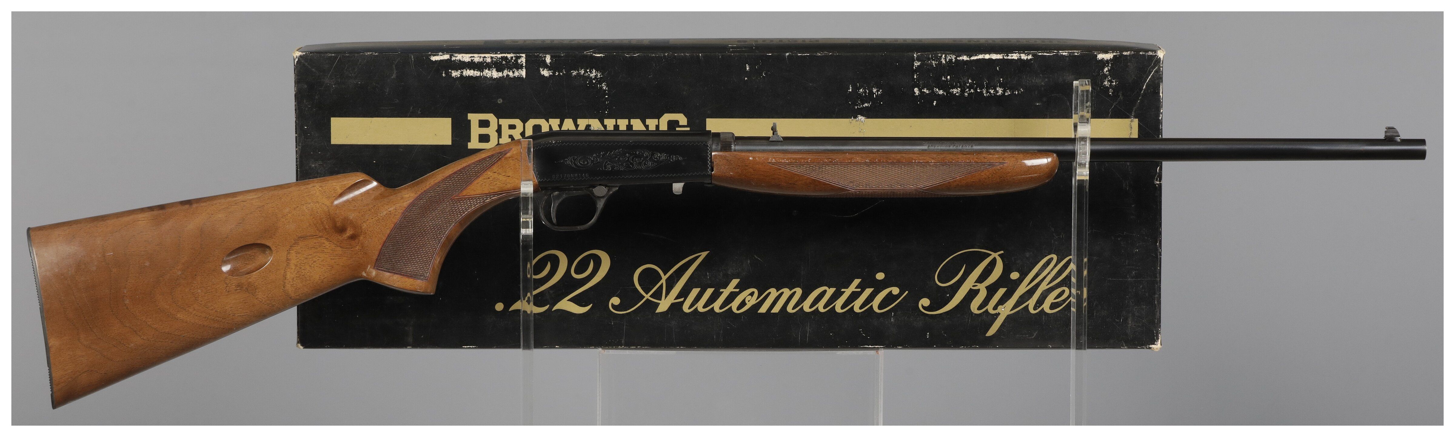 Factory Engraved Browning .22 Auto Semi-Automatic Rifle with Box | Rock ...