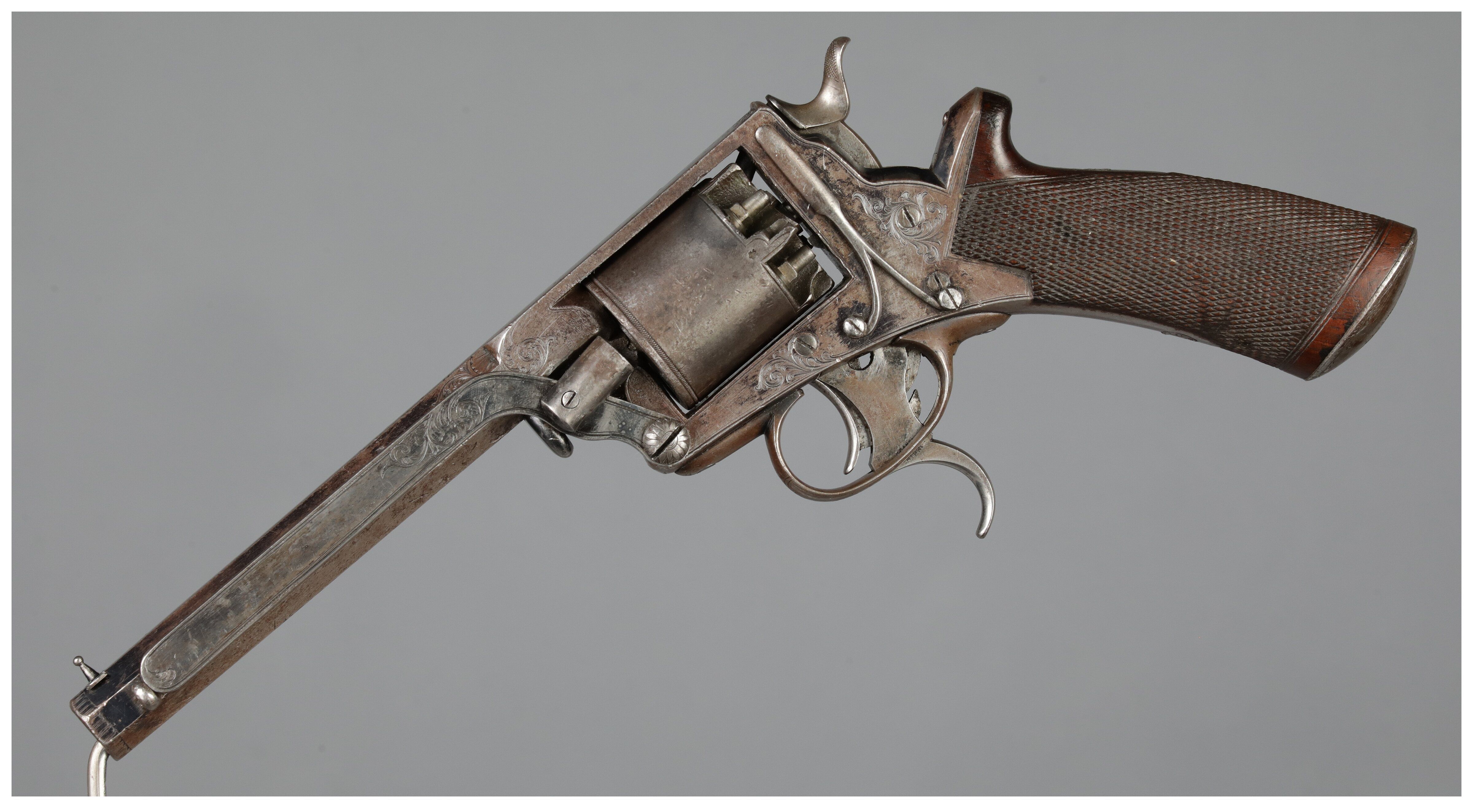 Engraved Tranter Patent 4th Model Triple Action Revolver | Rock Island ...