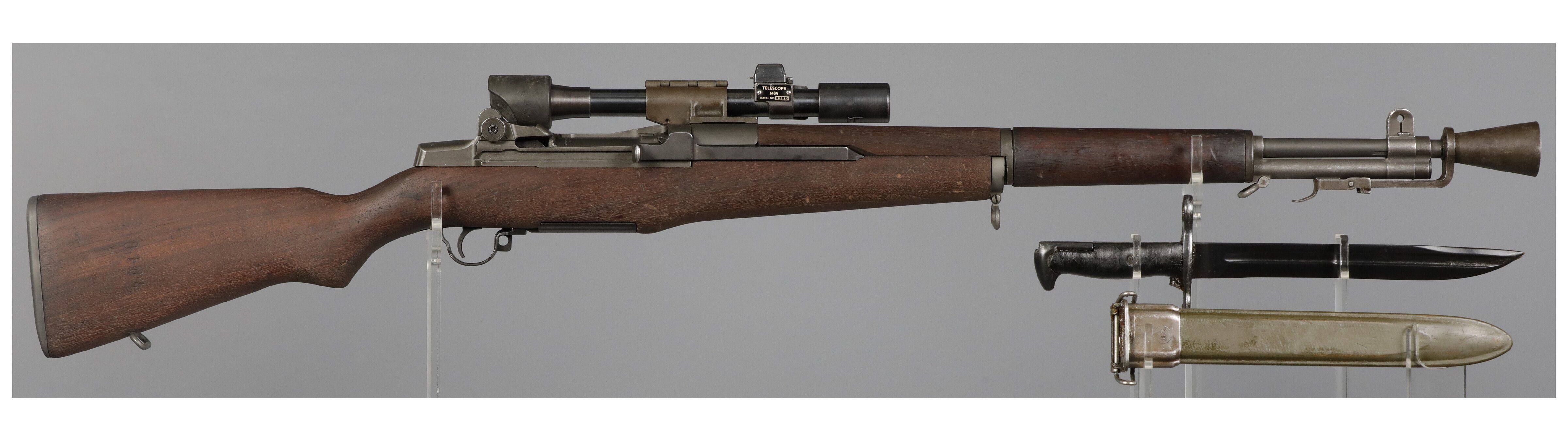 U.S. Springfield Armory M1D Garand Semi-Automatic Sniper Rifle | Rock ...