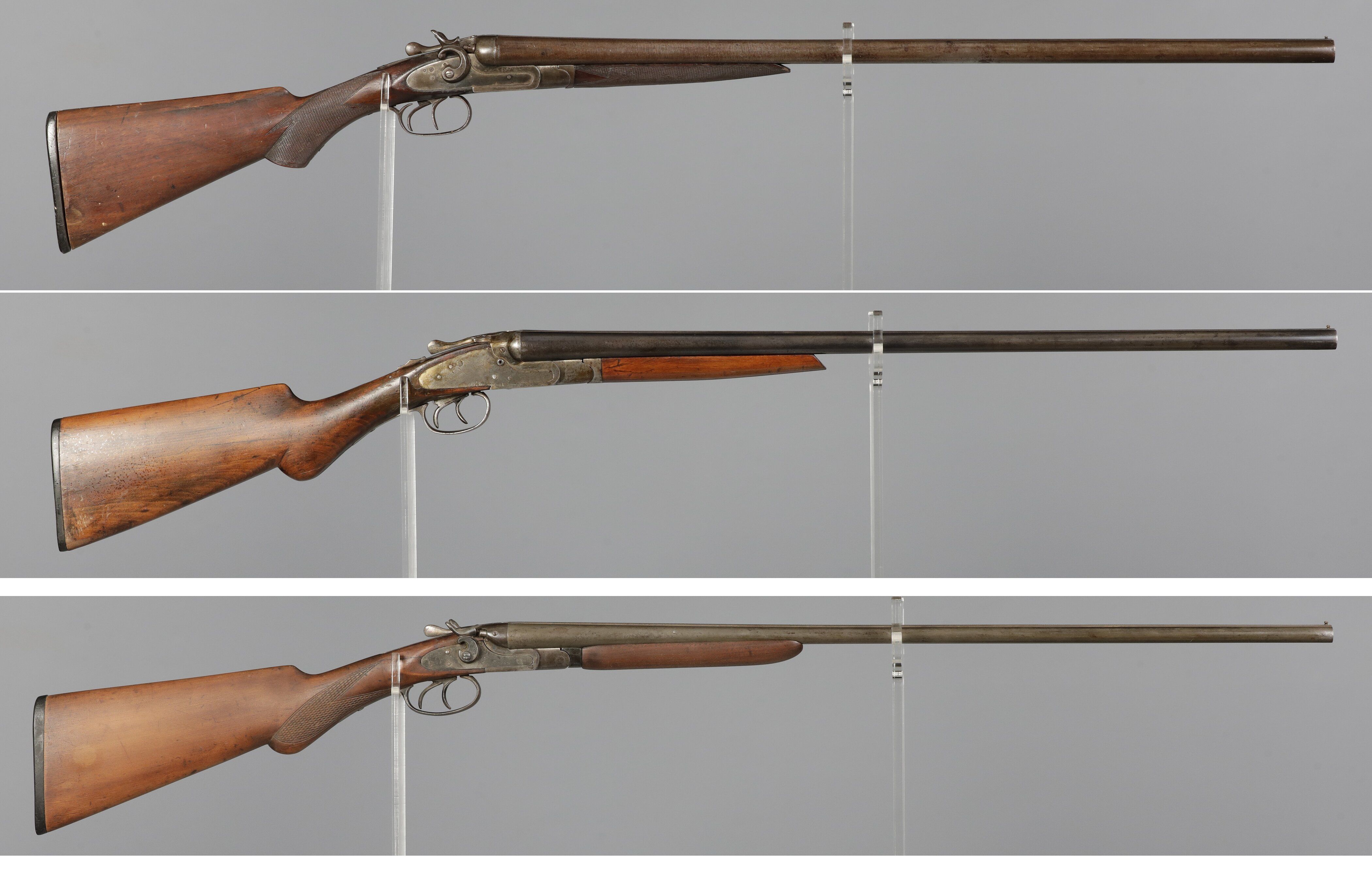 Three Double Barrel Shotguns | Rock Island Auction