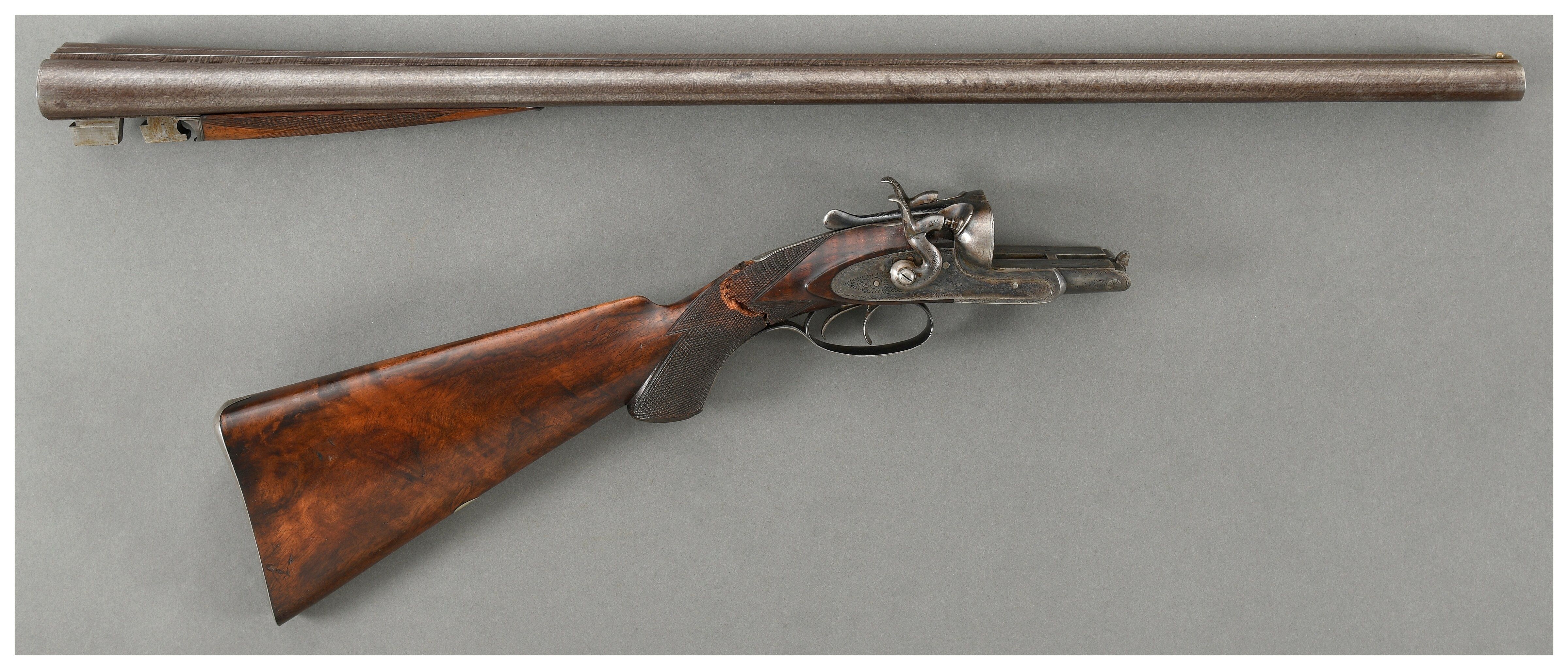 Engraved Alfred Hollis London 10 Gauge Double Barrel Shotgun | Rock ...