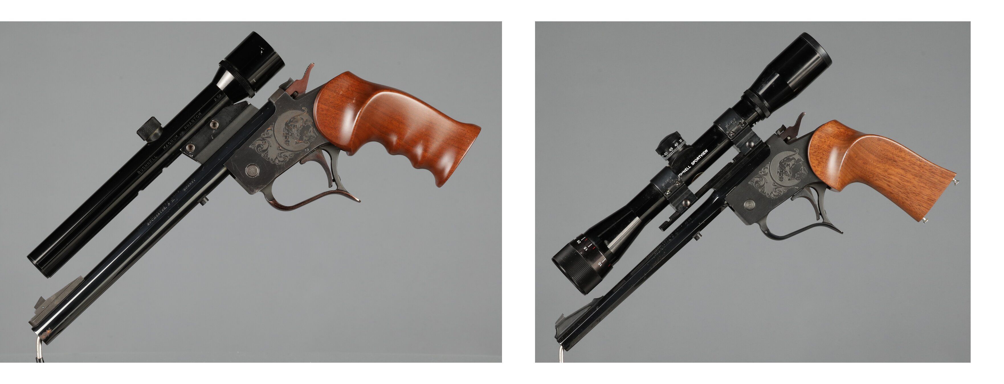 Two Thompson Center Arms Contender Single Shot Pistols | Rock Island ...