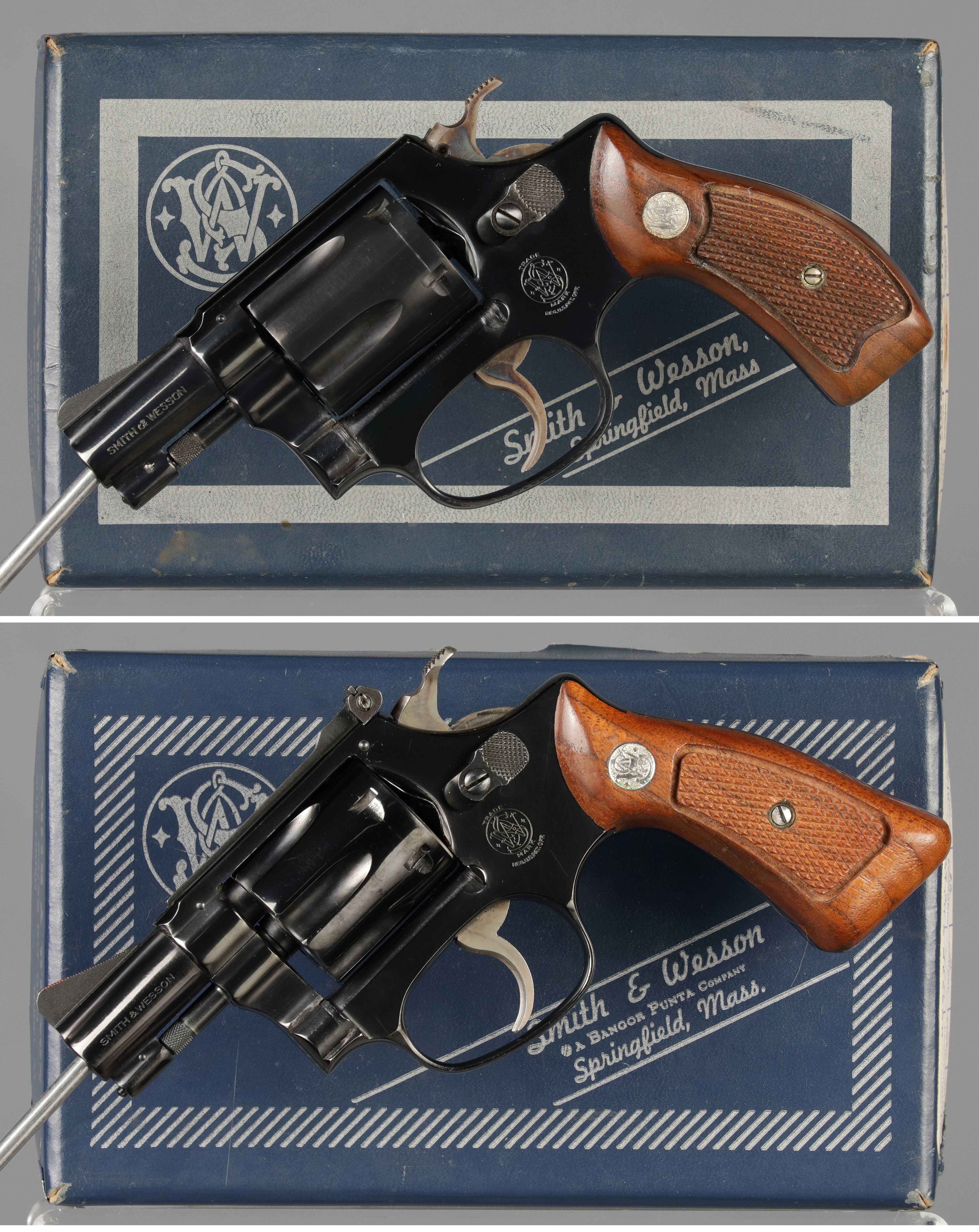 Two Smith & Wesson J-Frame Double Action Revolvers with Boxes | Rock ...