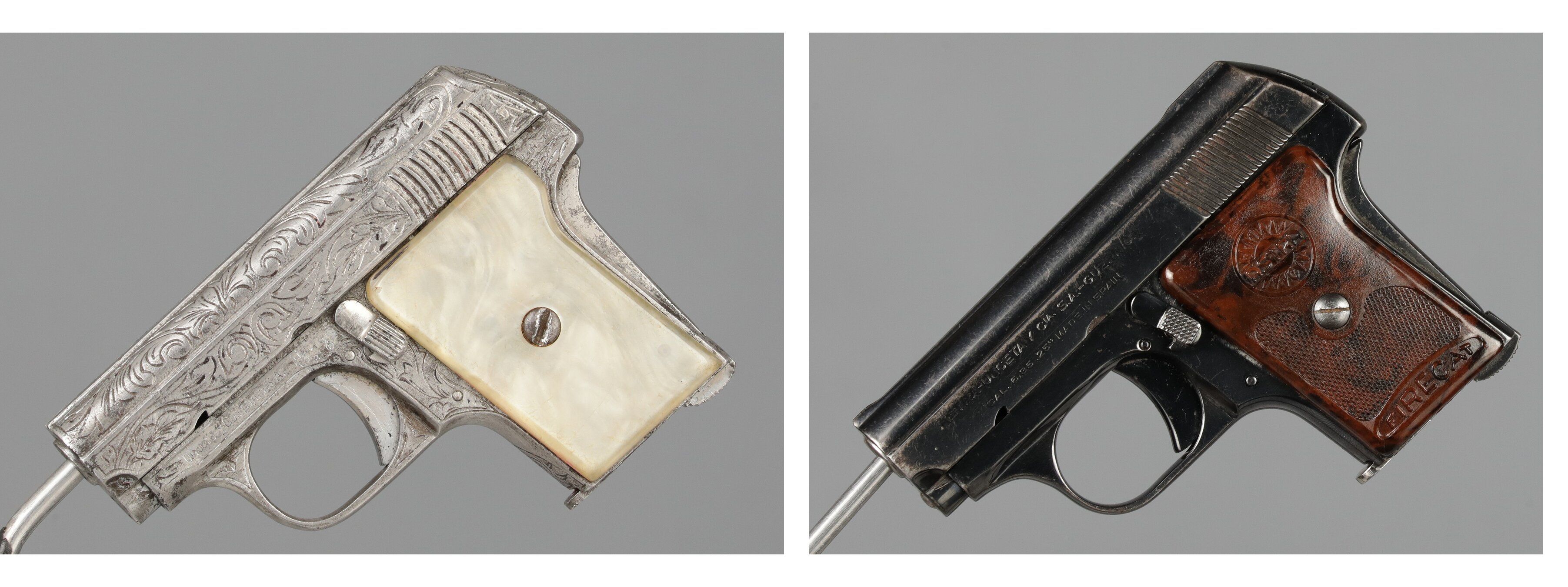 Two Astra Model 200 Semi-Automatic Pocket Pistols with Holsters | Rock ...