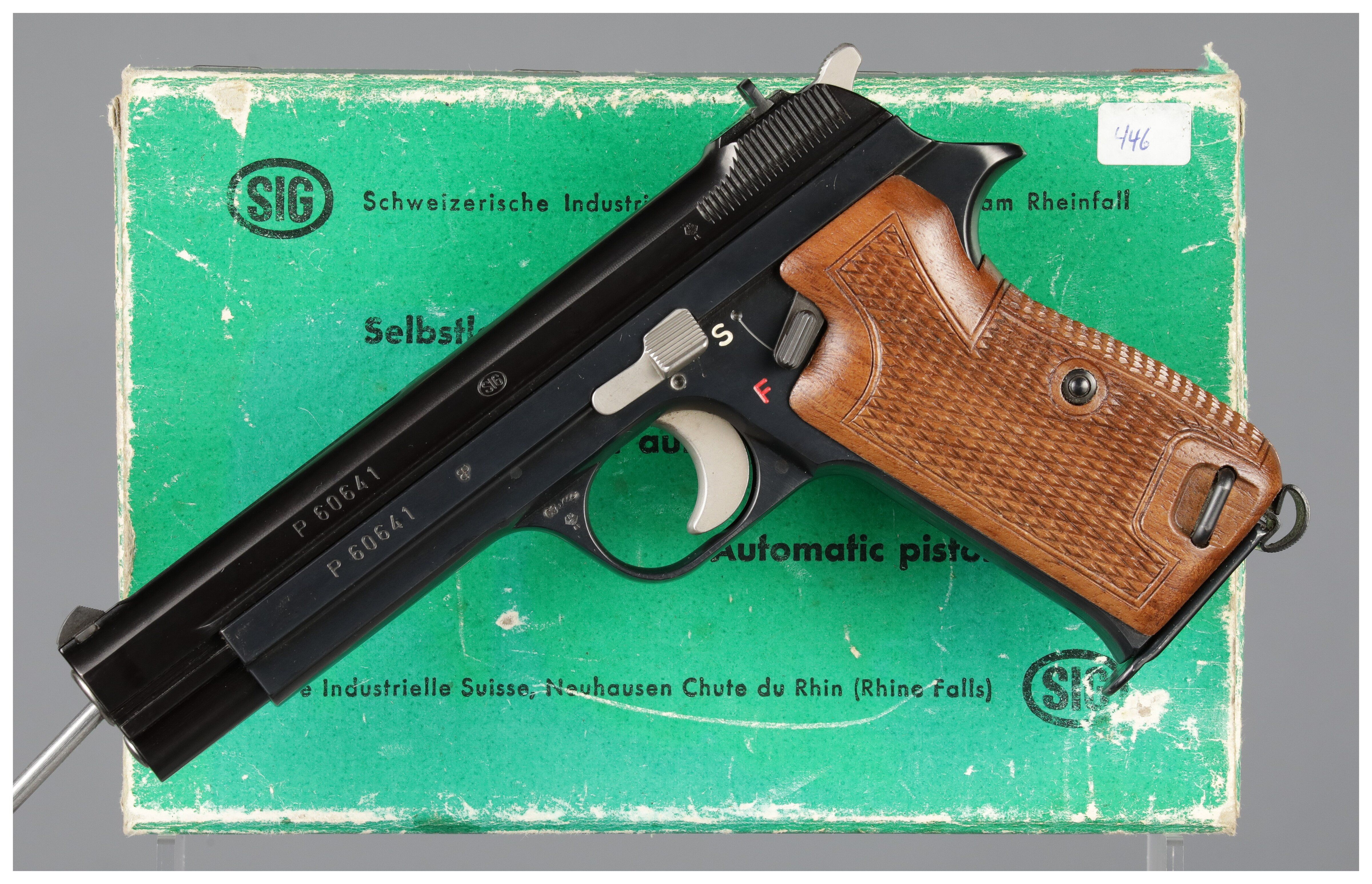 Swiss SIG Model P210 Semi-Automatic Pistol with Box | Rock Island Auction