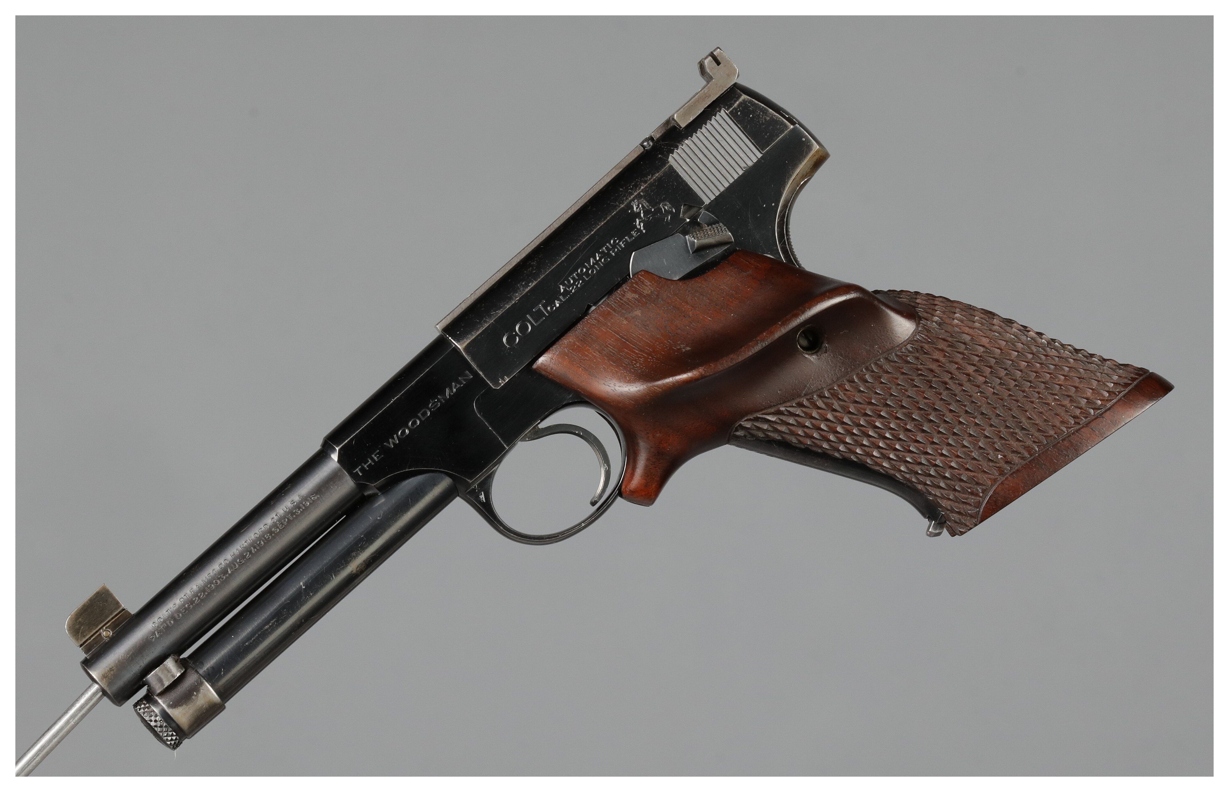Pre-WWII Colt Woodsman Pistol with King Barrel Counterweight | Rock ...