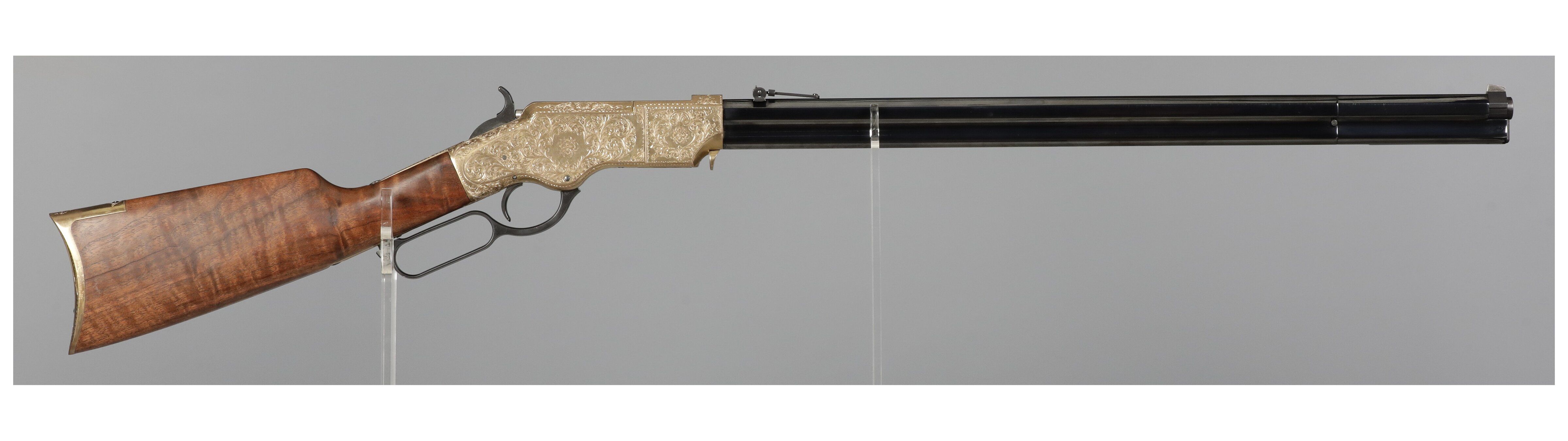 Engraved Henry Repeating Arms H011 Henry Lever Action Rifle | Rock ...