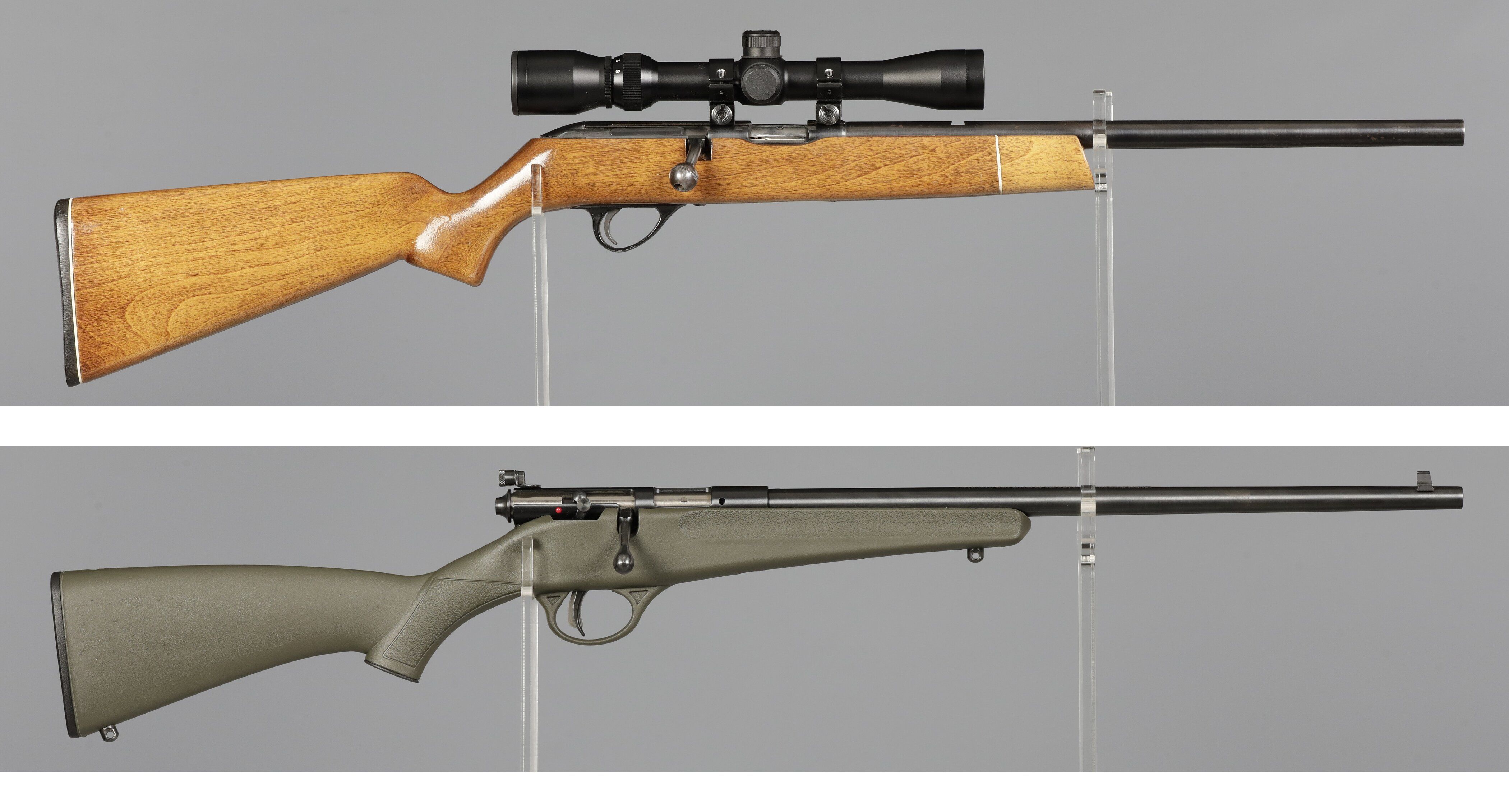Two Savage Single Shot Bolt Action Rifles | Rock Island Auction