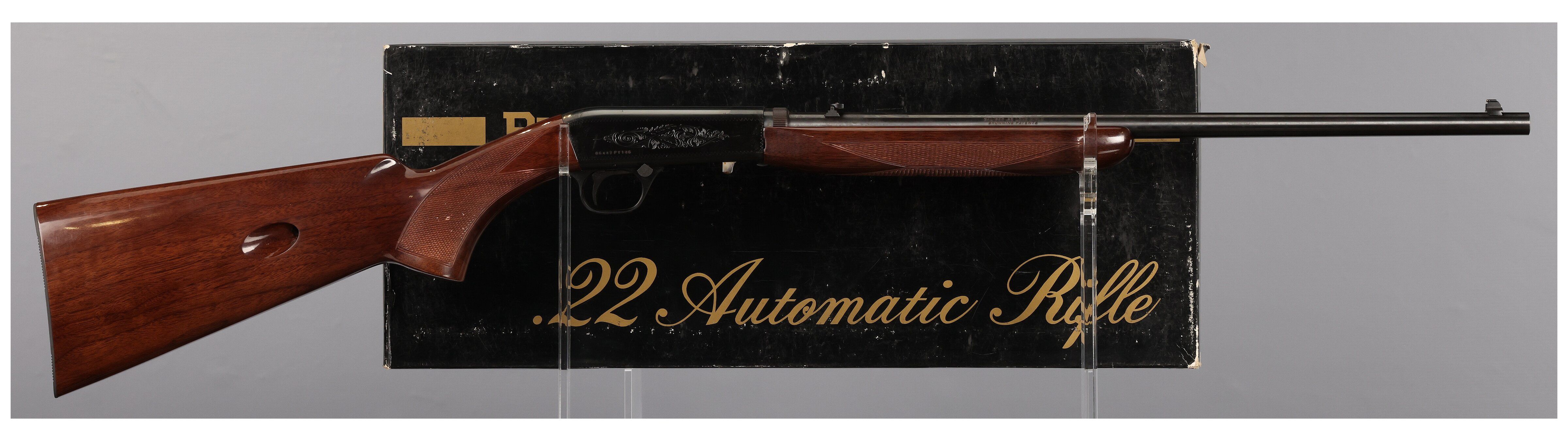 Factory Engraved Browning .22 Auto Semi-Automatic Rifle with Box | Rock ...