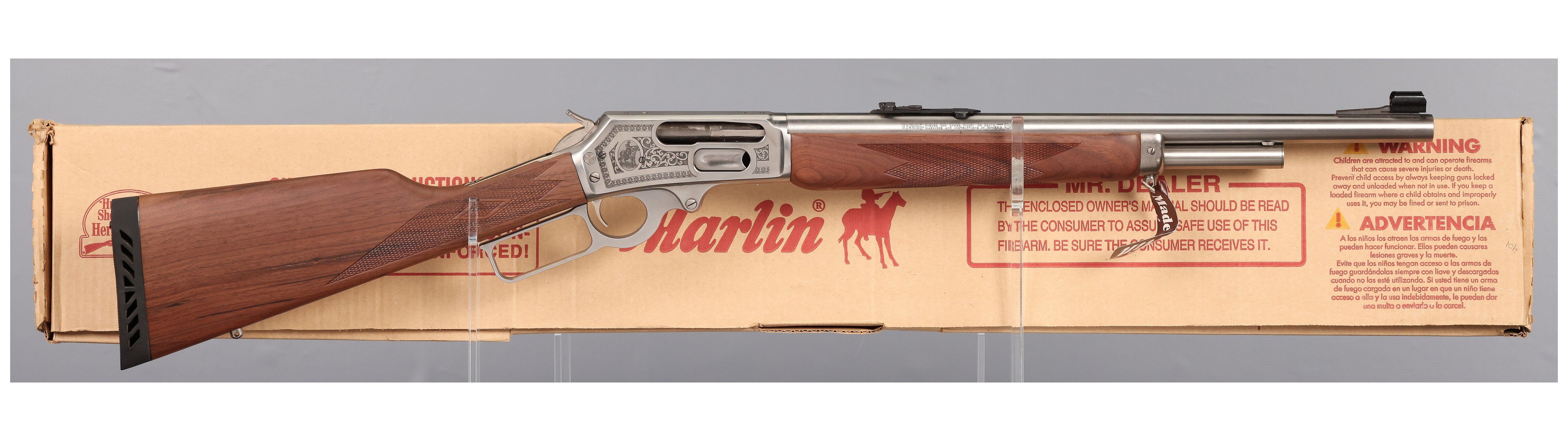 Rare Factory Engraved Marlin Model 1895 GST Rifle with Box | Rock ...