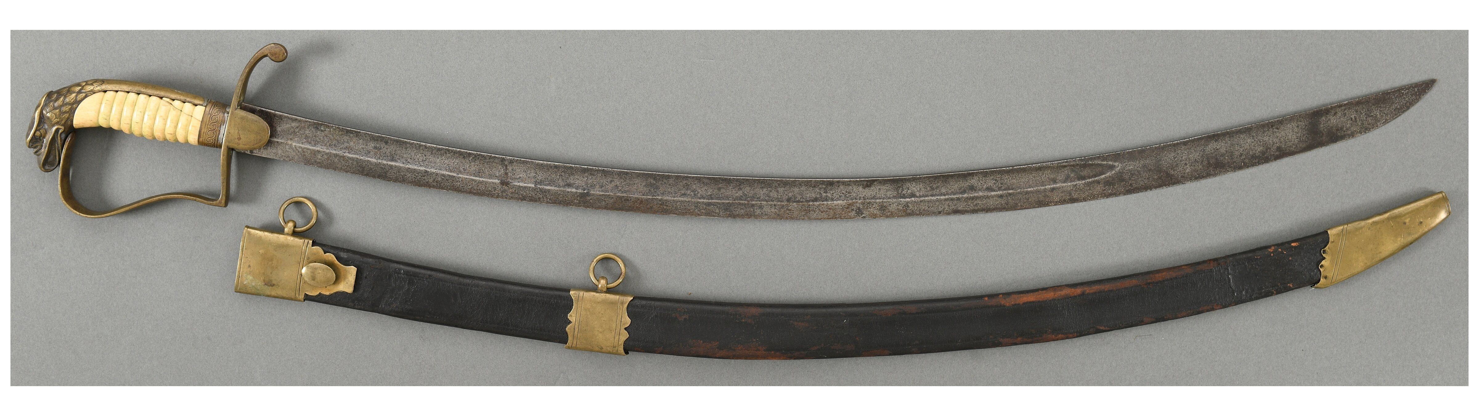 Eagle Head Pommel American Officer's Saber with Scabbard | Rock Island ...
