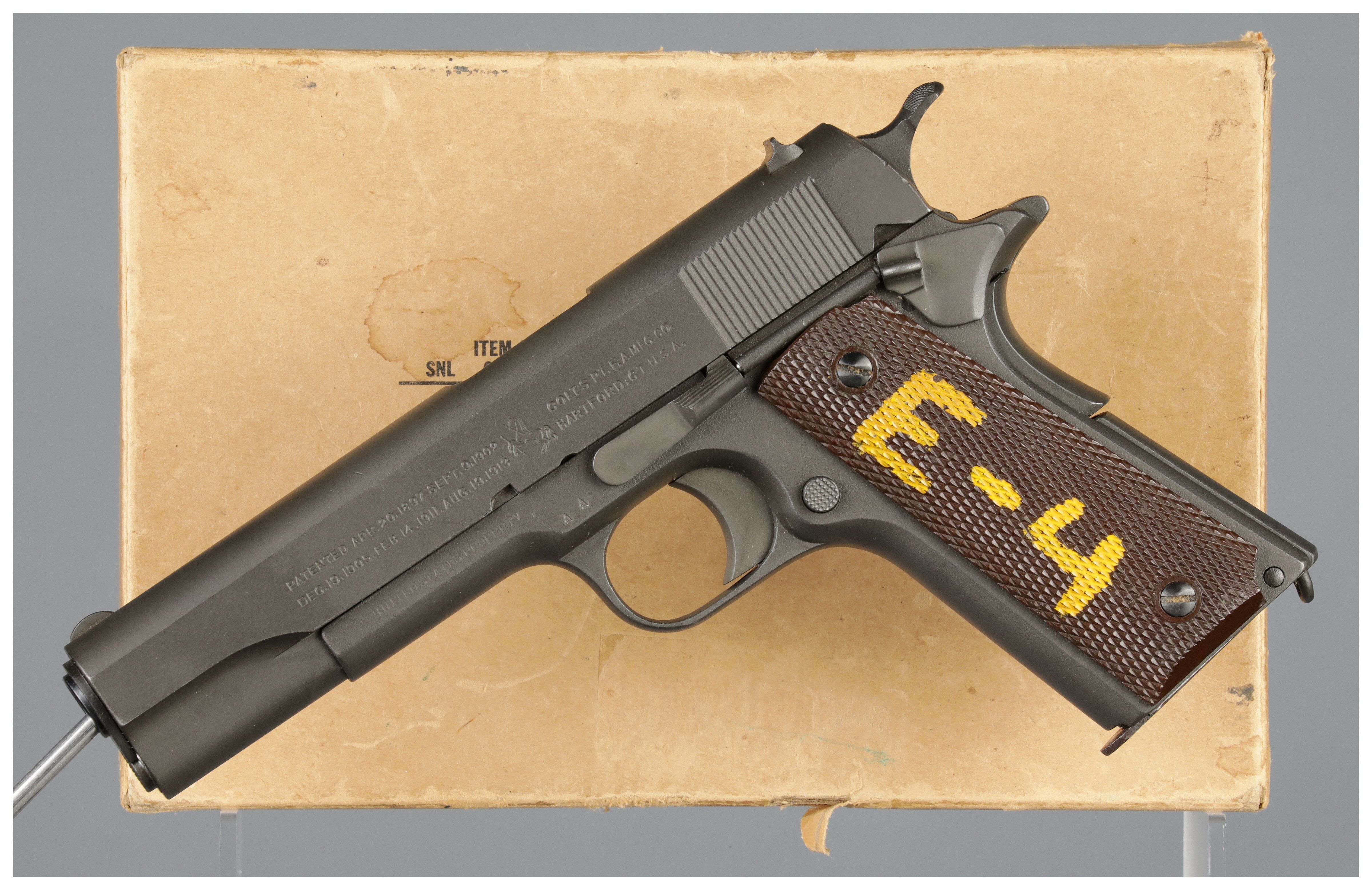 World War I Era Colt Model 1911 Semi-Automatic Pistol with Box | Rock ...