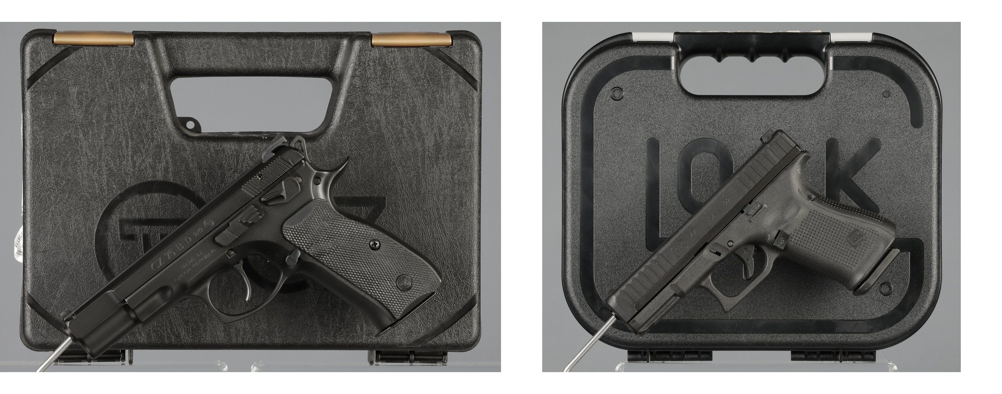 Two Semi-Automatic Pistols with Cases | Rock Island Auction