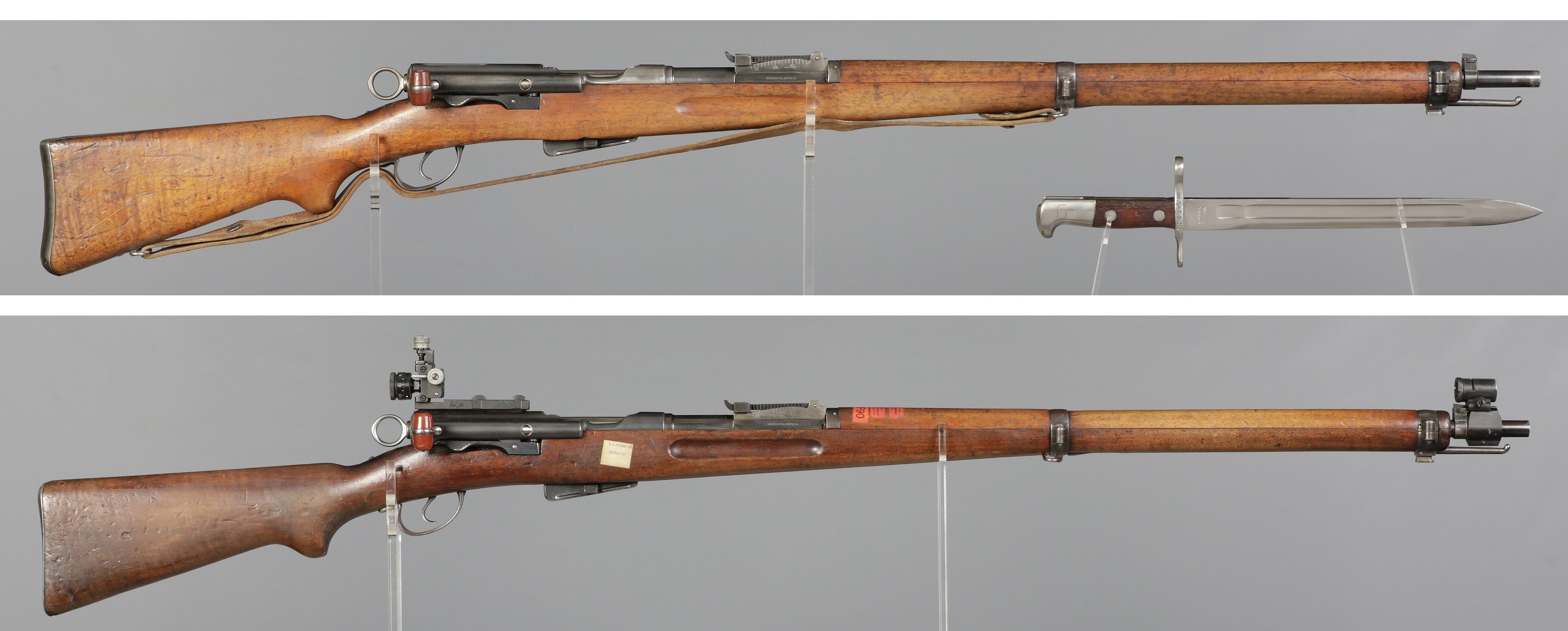 Two Swiss Schmidt-Rubin Straight Pull Bolt Action Rifles | Rock Island ...