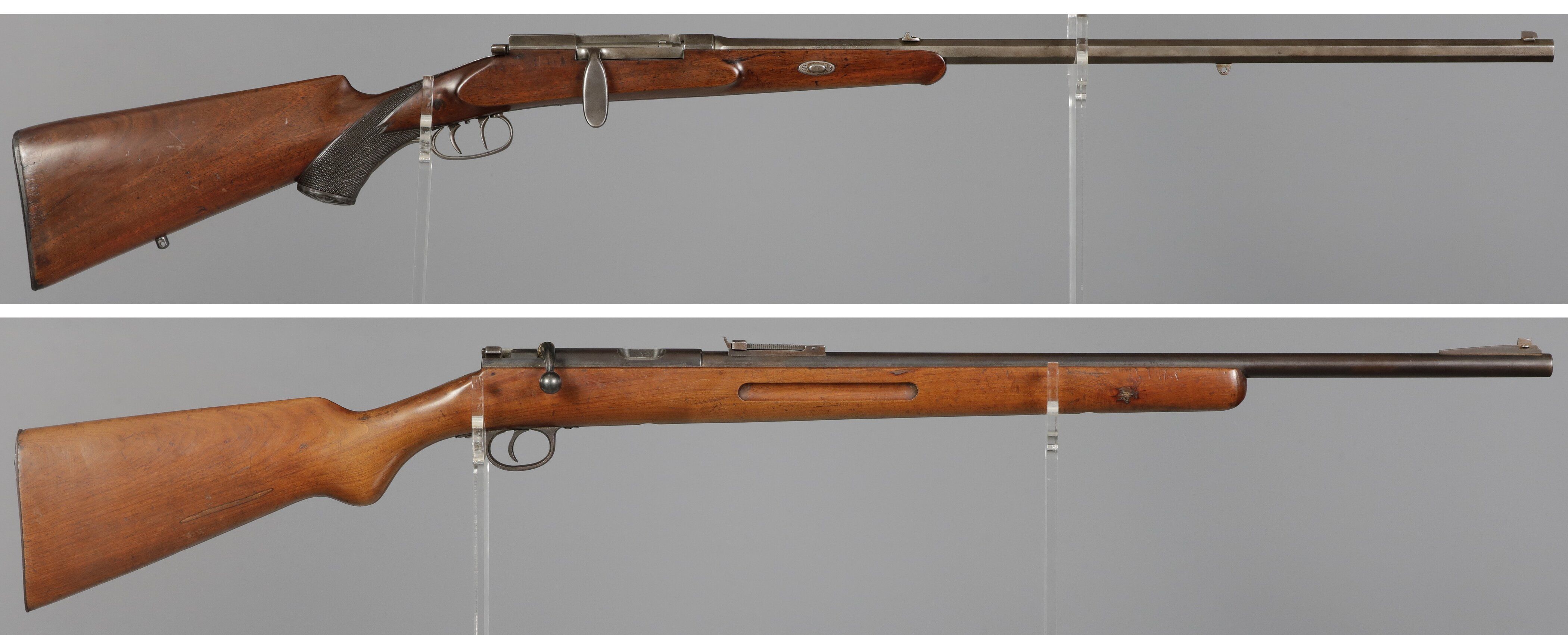 Two German Single Shot Bolt Action Rifle | Rock Island Auction