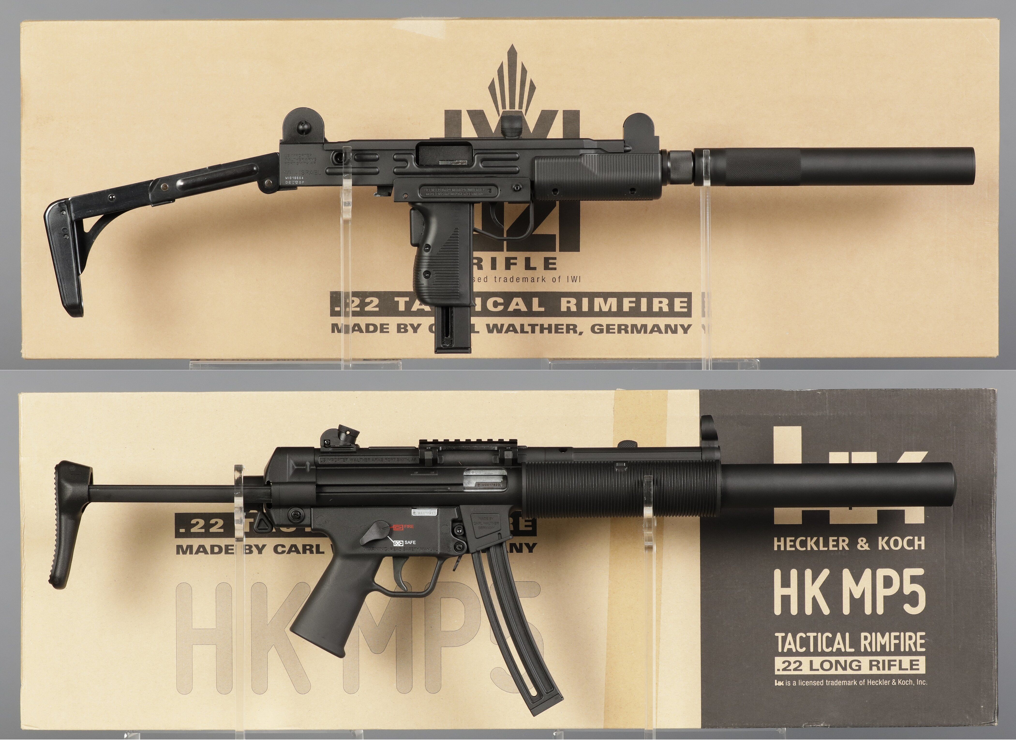 Two Walther Semi-Automatic Rimfire Rifles with Boxes | Rock Island Auction