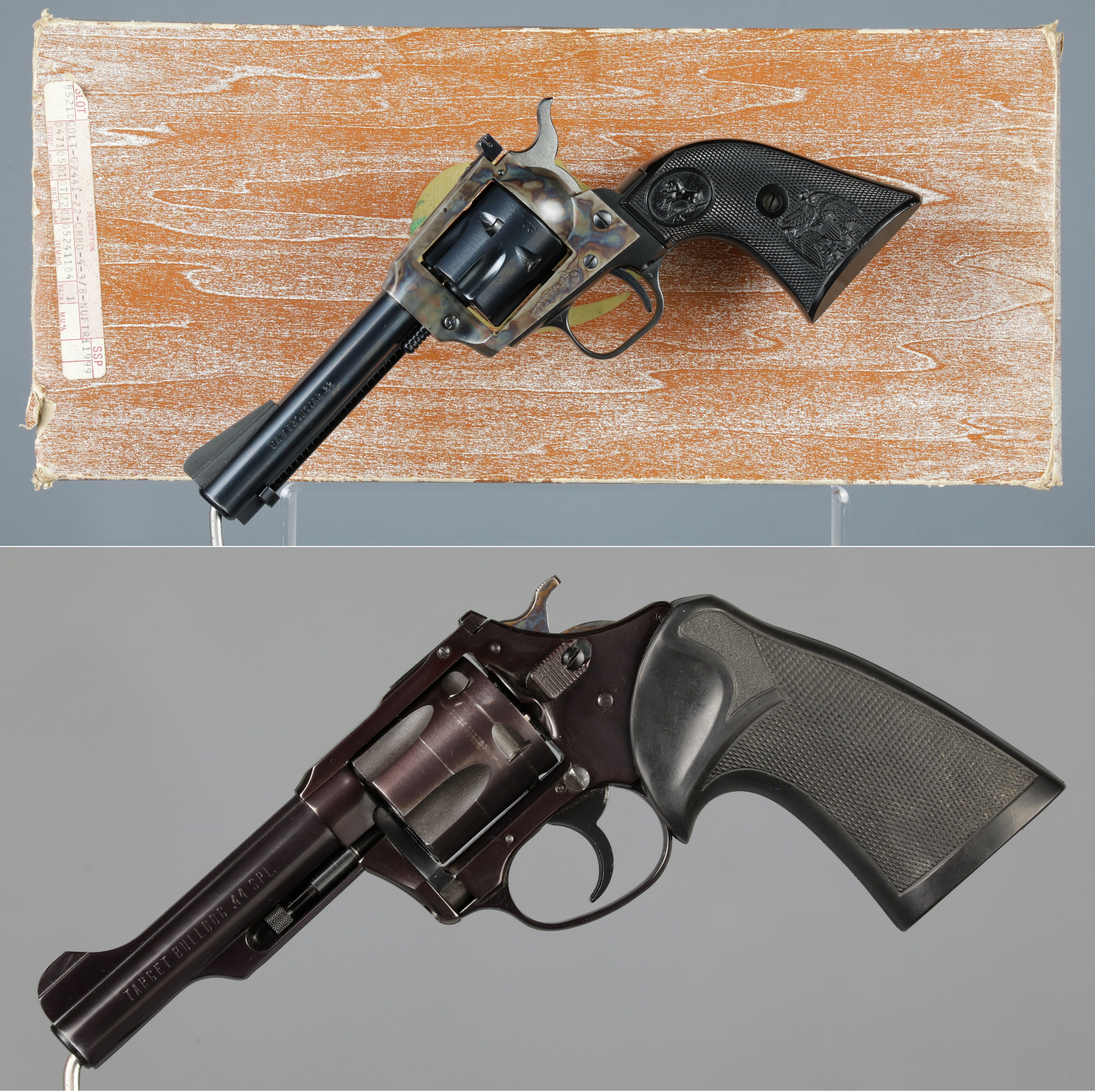 Two Revolvers with Holsters | Rock Island Auction