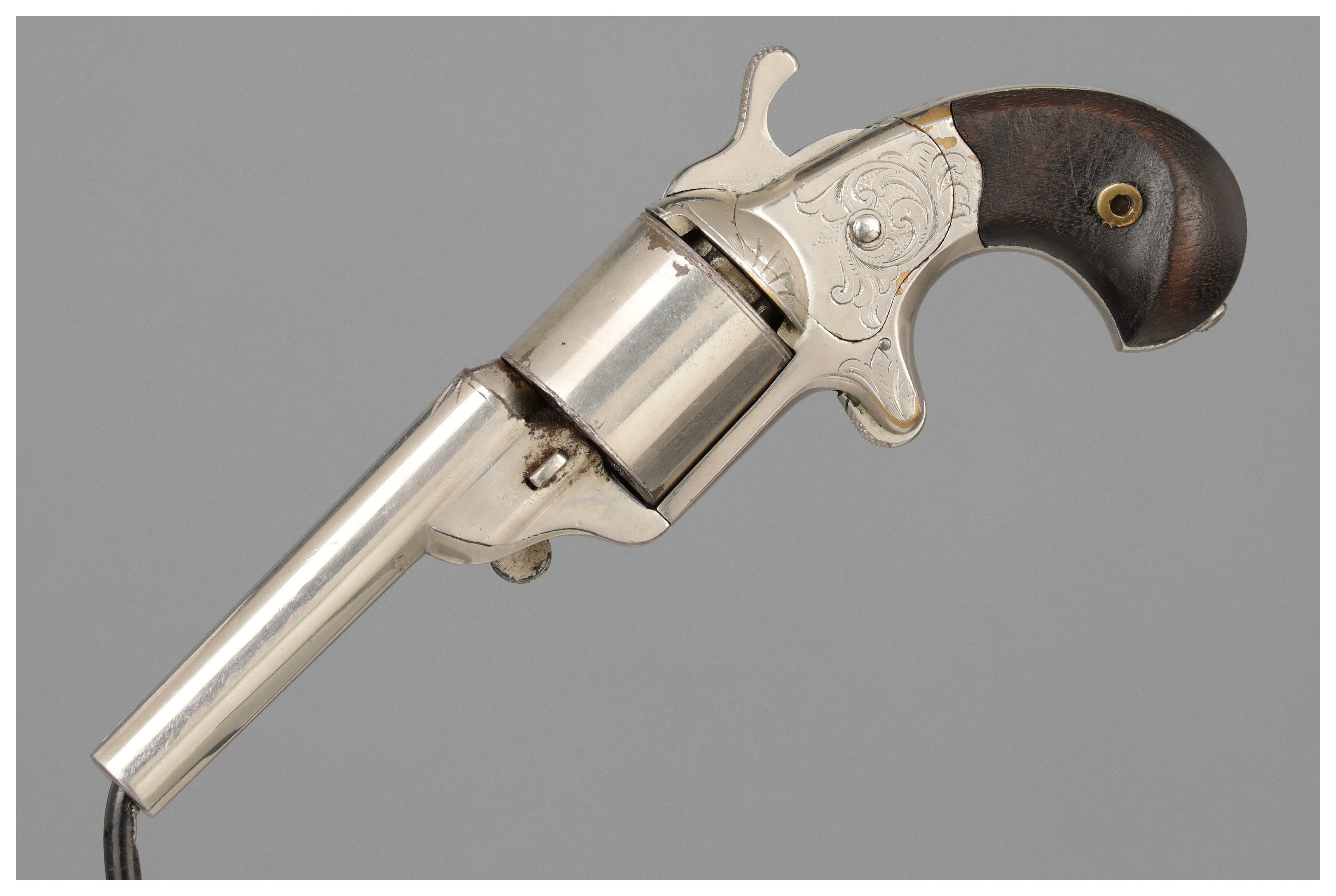 Engraved National Arms Co. Moore's Patent Teat-Fire Revolver | Rock ...
