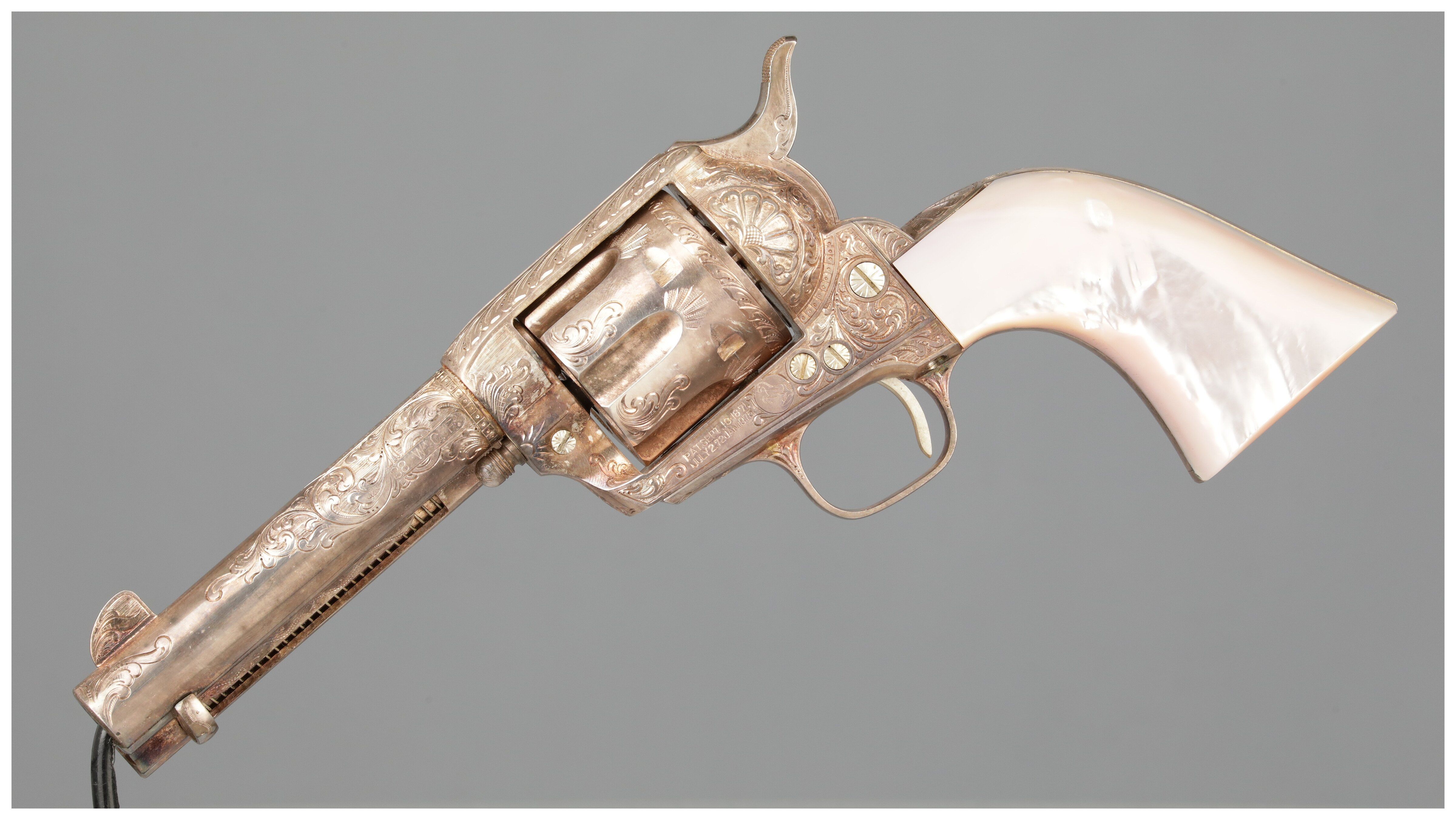 Clint Finley Engraved Colt Single Action Army Revolver | Rock Island ...