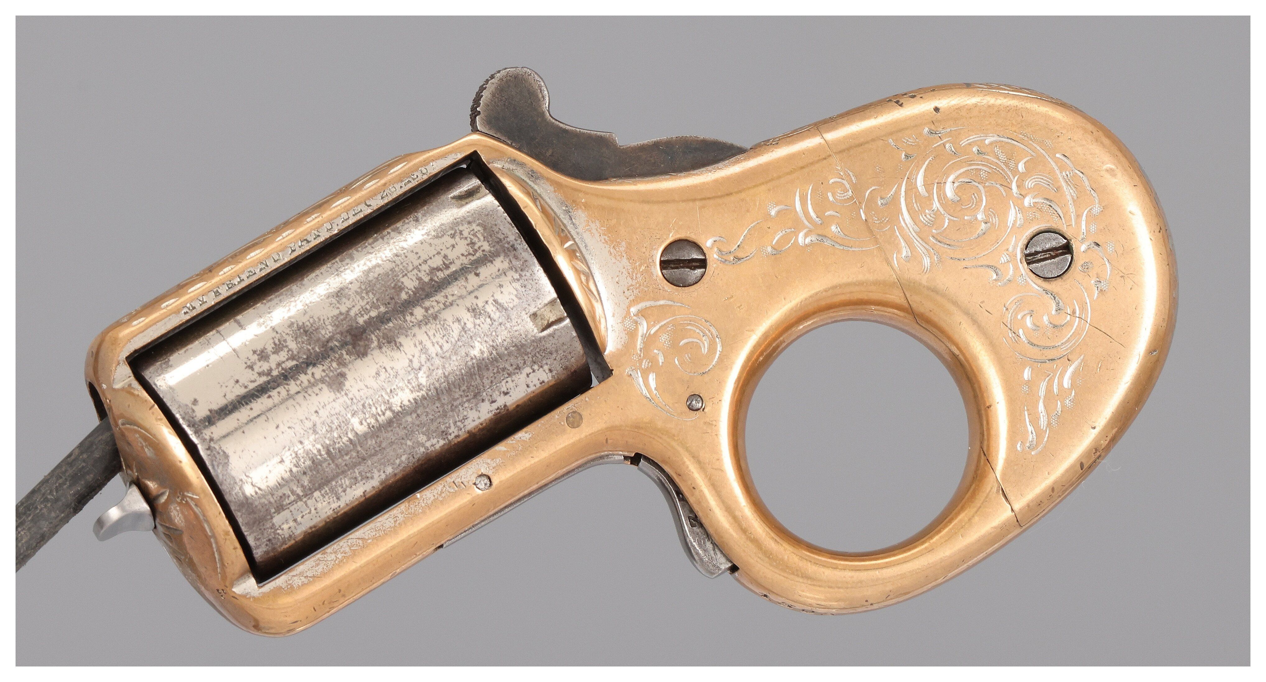 Factory Engraved James Reid "My Friend" Knuckle Duster Revolver | Rock ...