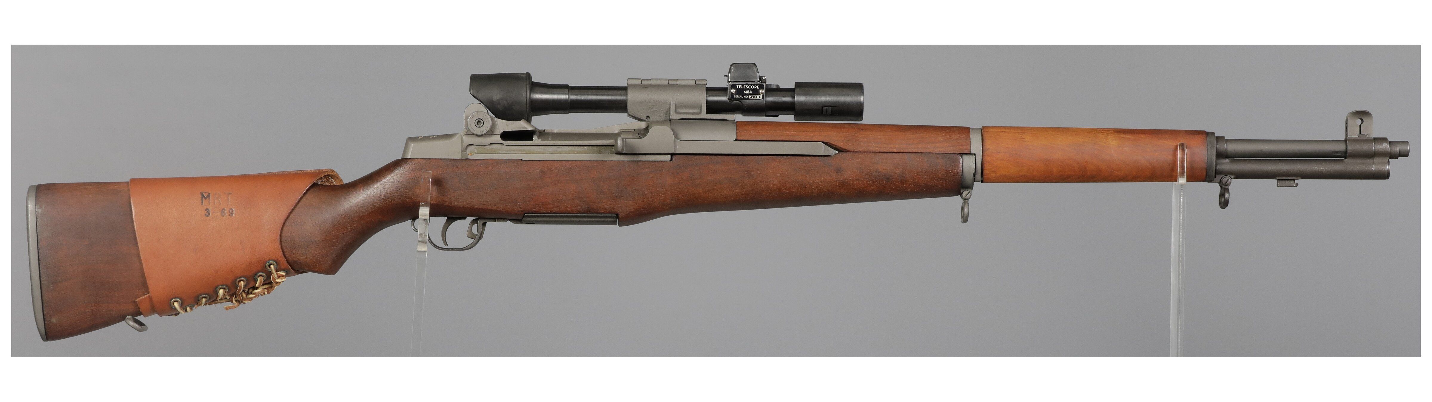 U.S. Springfield Armory M1D Garand Sniper Rifle with M84 Scope | Rock ...