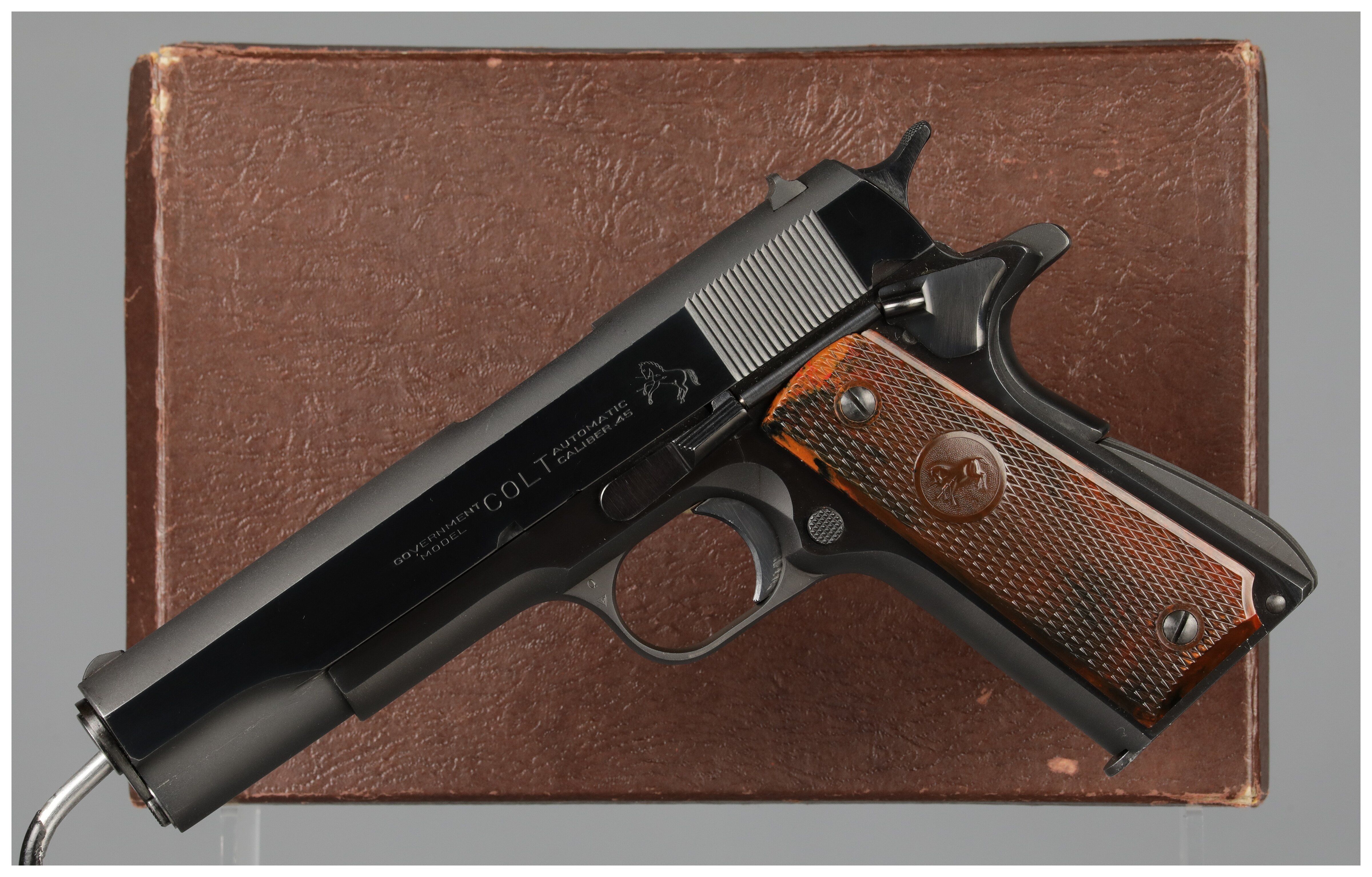 Colt Government Model Semi-Automatic Pistol with Box | Rock Island Auction