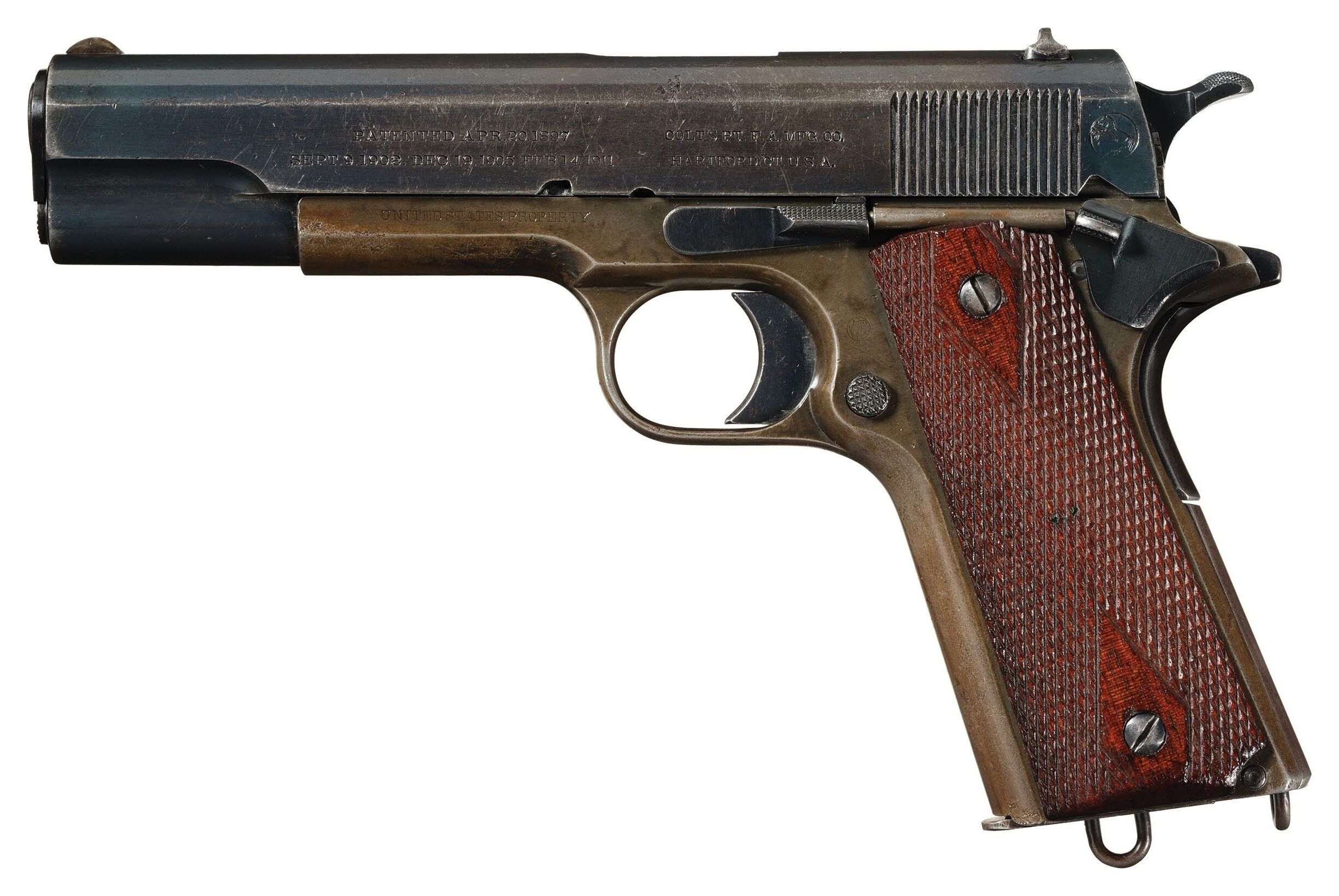 Battleship USS Maine (BB-10) Colt M1911 Pistol with Letters | Rock ...