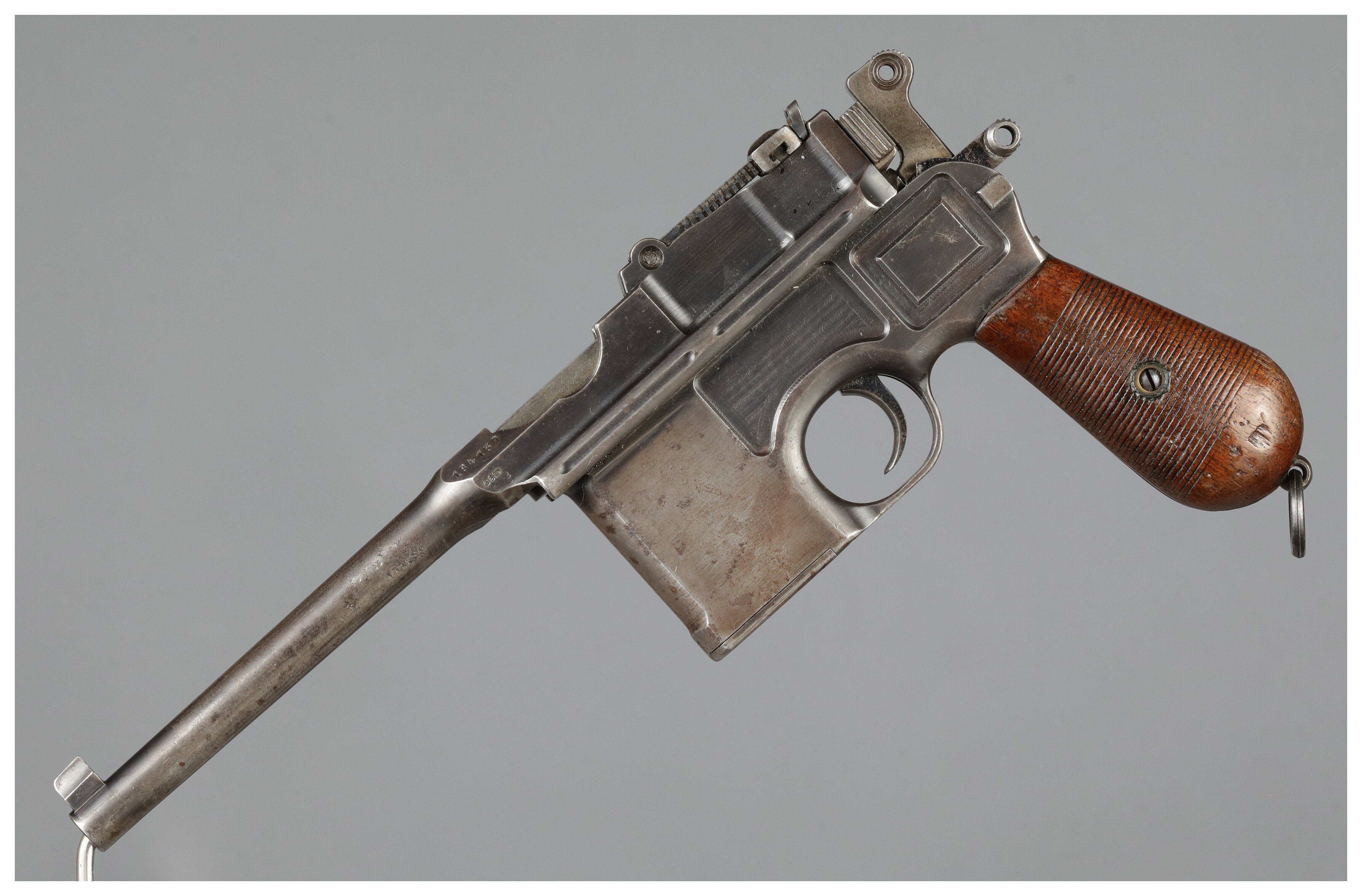 German Mauser C96 Commercial Broomhandle Pistol with Stock | Rock ...