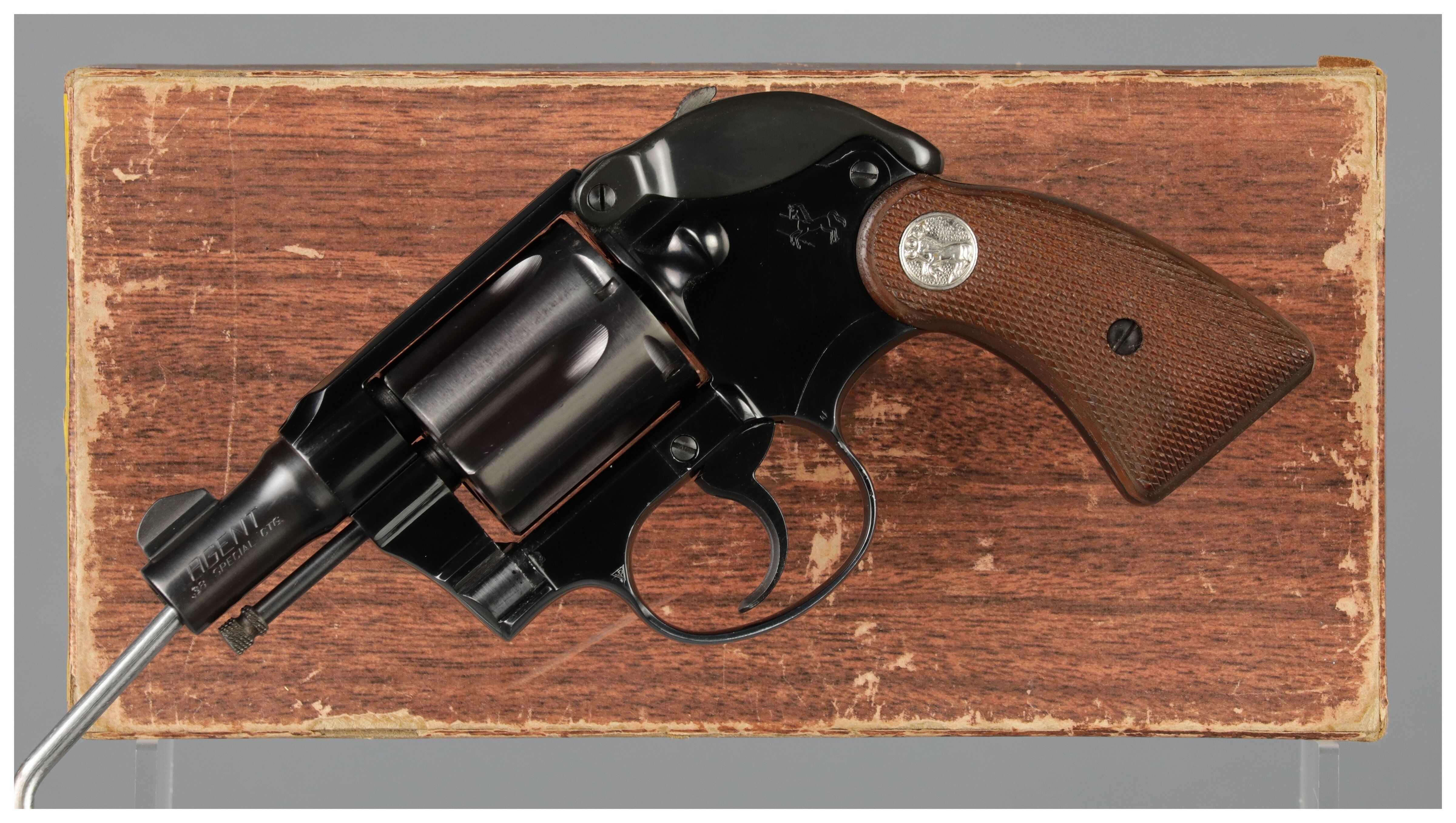Excellent Colt Agent Revolver with Shrouded Hammer and Box | Rock ...