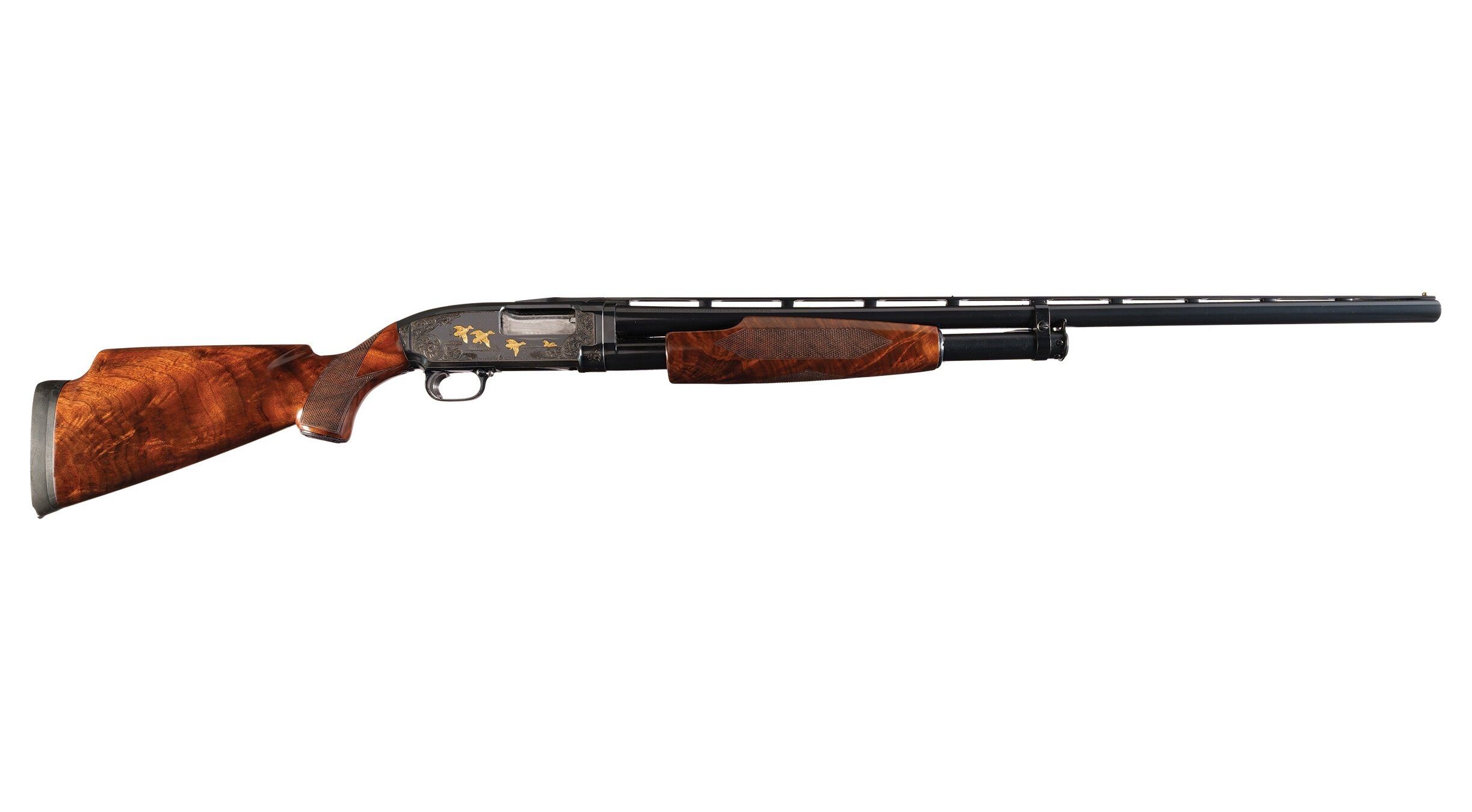 Larry Curry Engraved Winchester Model 12 Trap Shotgun | Rock Island Auction