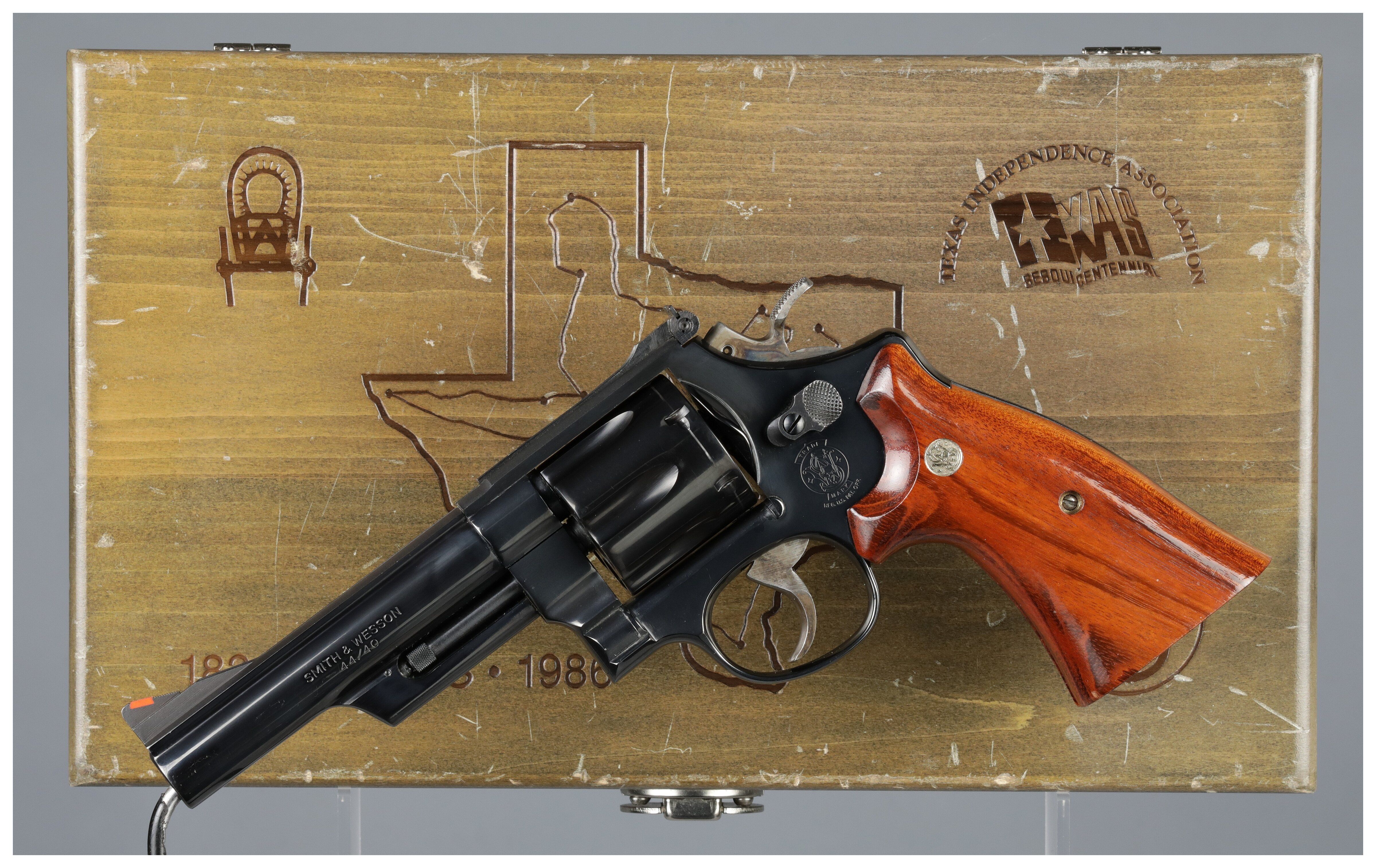 Smith & Wesson Model 544 Texas Wagon Train Revolver with Case | Rock ...