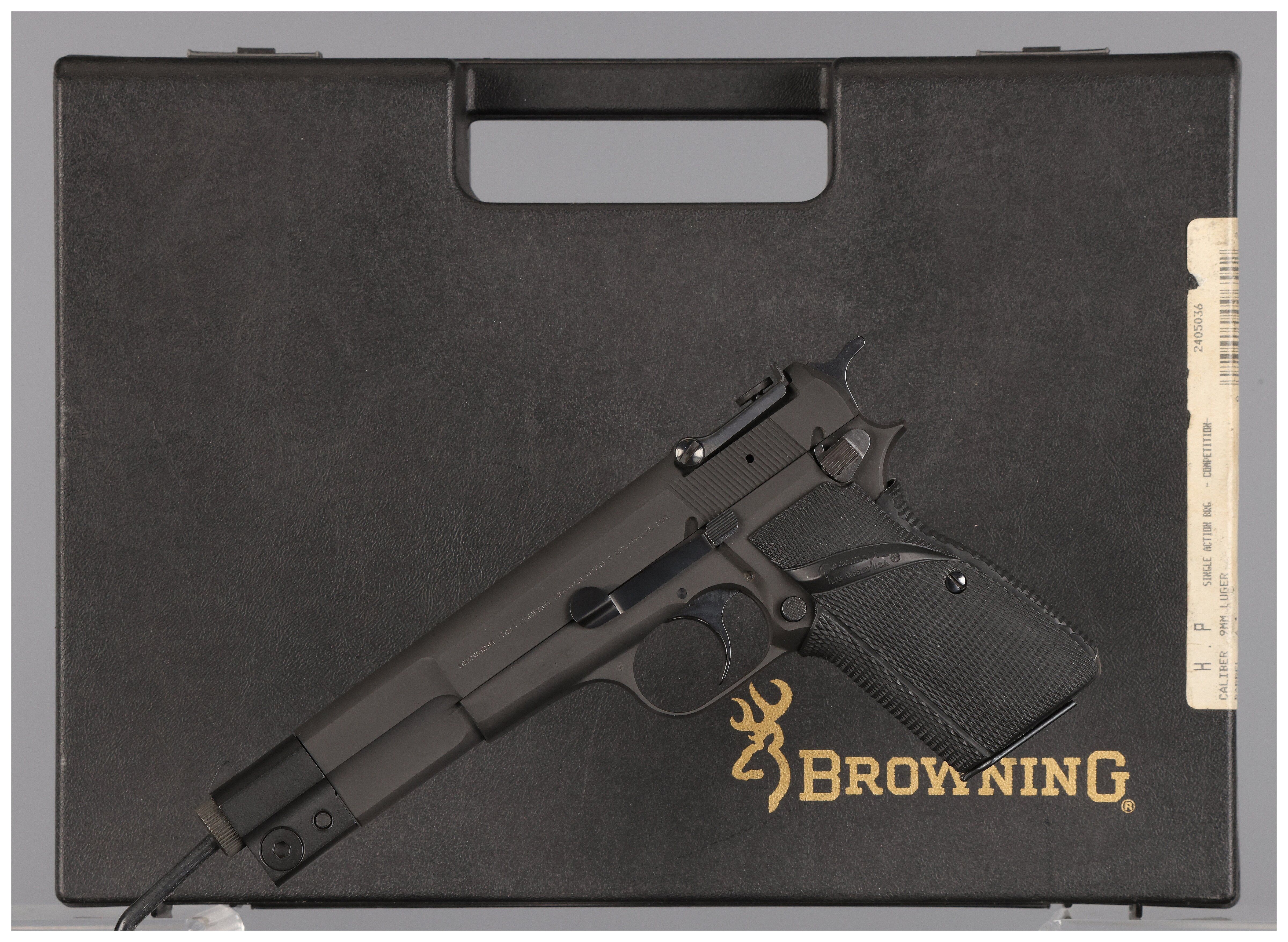 Belgian Browning Hi Power GP Competition Pistol with Case | Rock Island ...