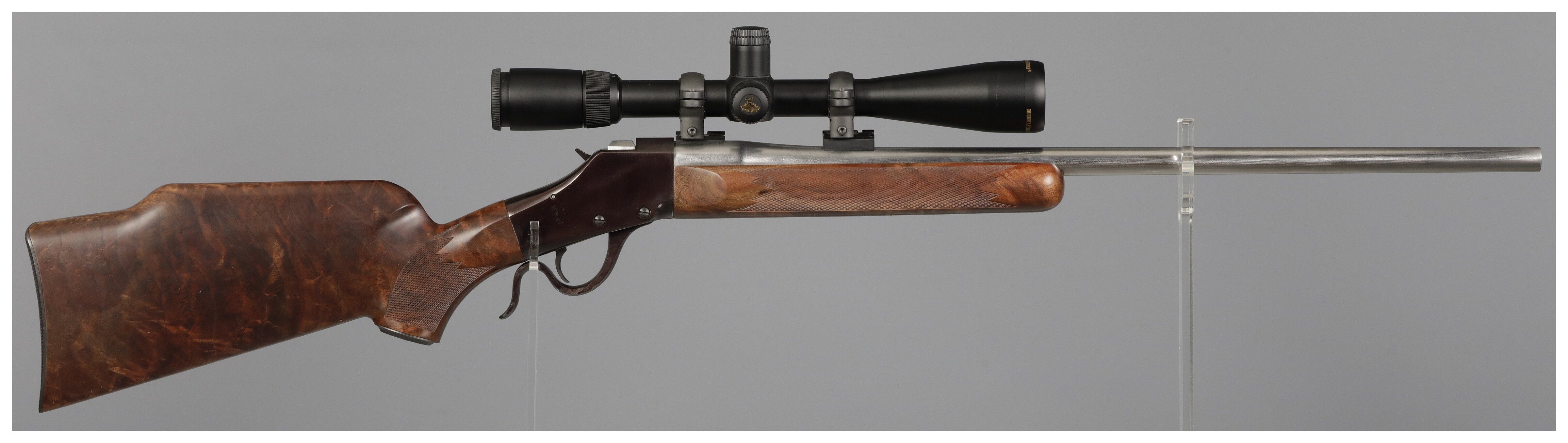 Falling Block Works Single Shot Falling Block Rifle with Scope | Rock ...